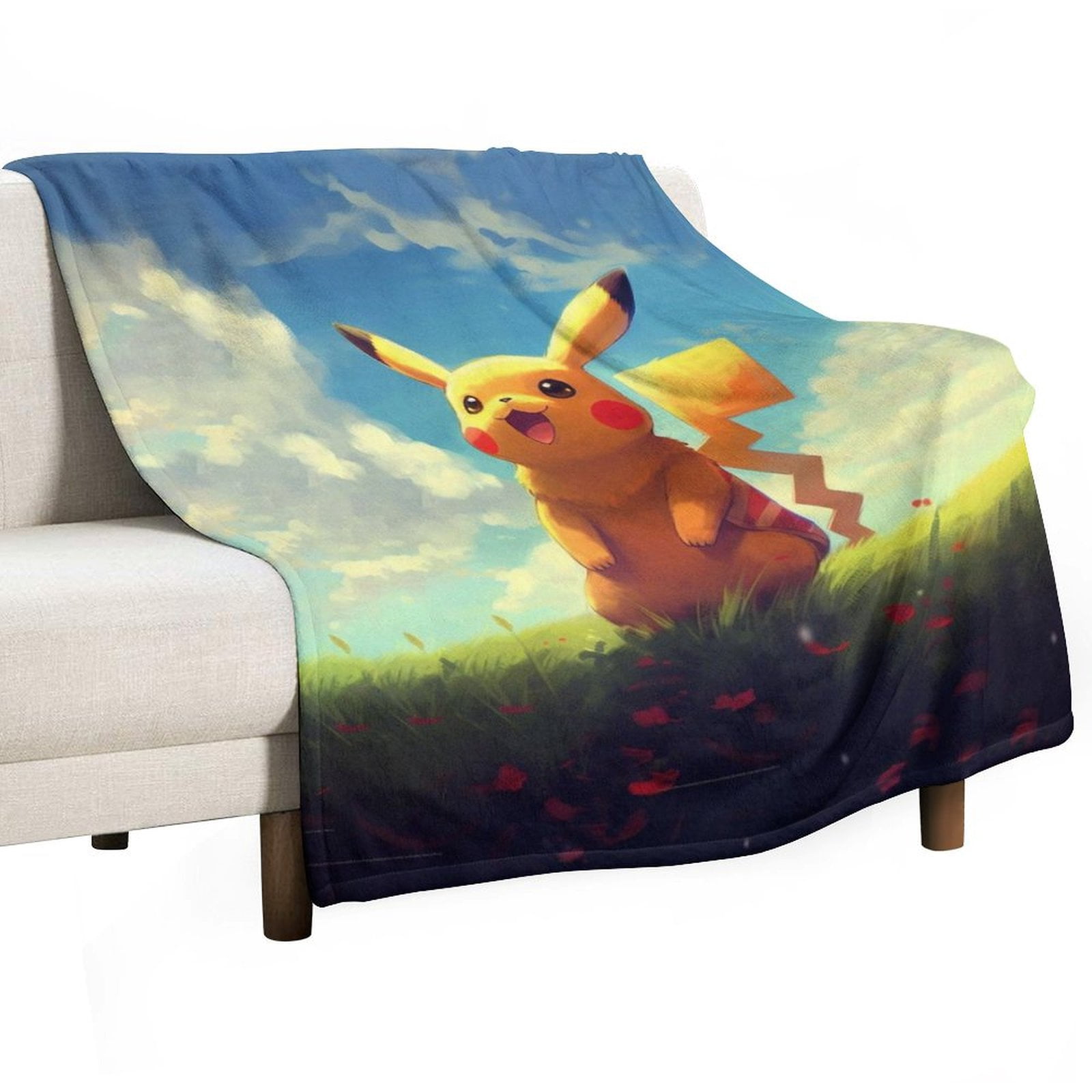 Pokemon_Pikachu Plush Throw Blanket - Measures 30"x40" - Kids Super ...