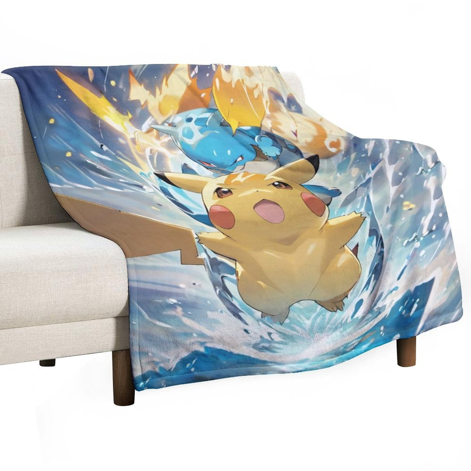 Pokemon_Pikachu Plush Throw Blanket - Measures 30"x40" - Kids Super ...