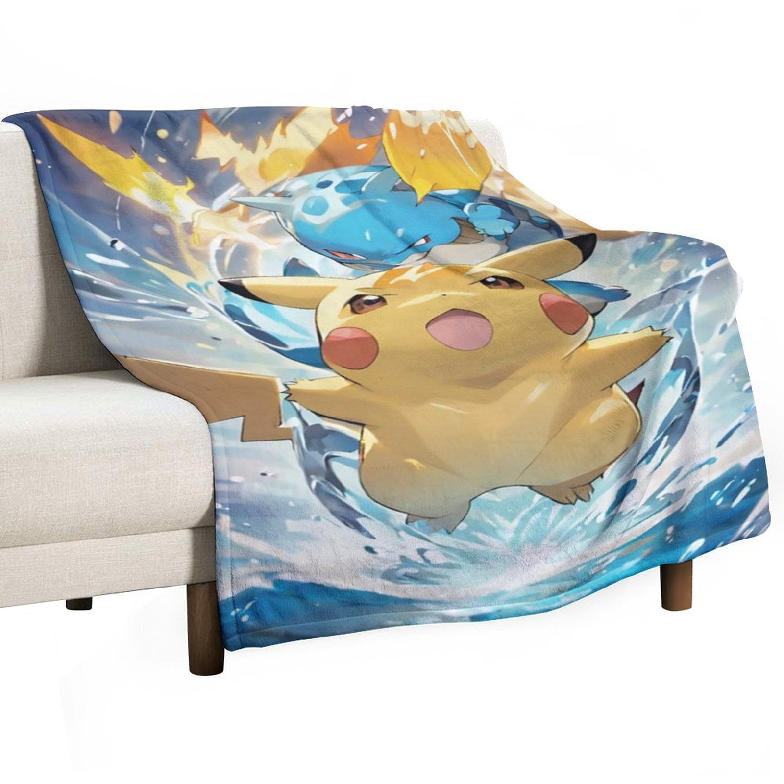 Pokemon_Pikachu Plush Throw Blanket - Measures 30"x50" - Kids Super ...