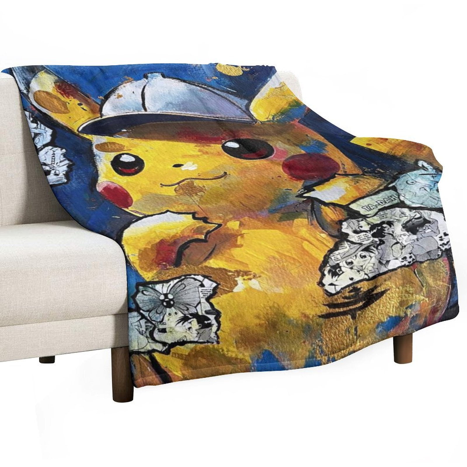 Pokemon_Pikachu Plush Throw Blanket - Measures 30"x50" - Kids Super ...