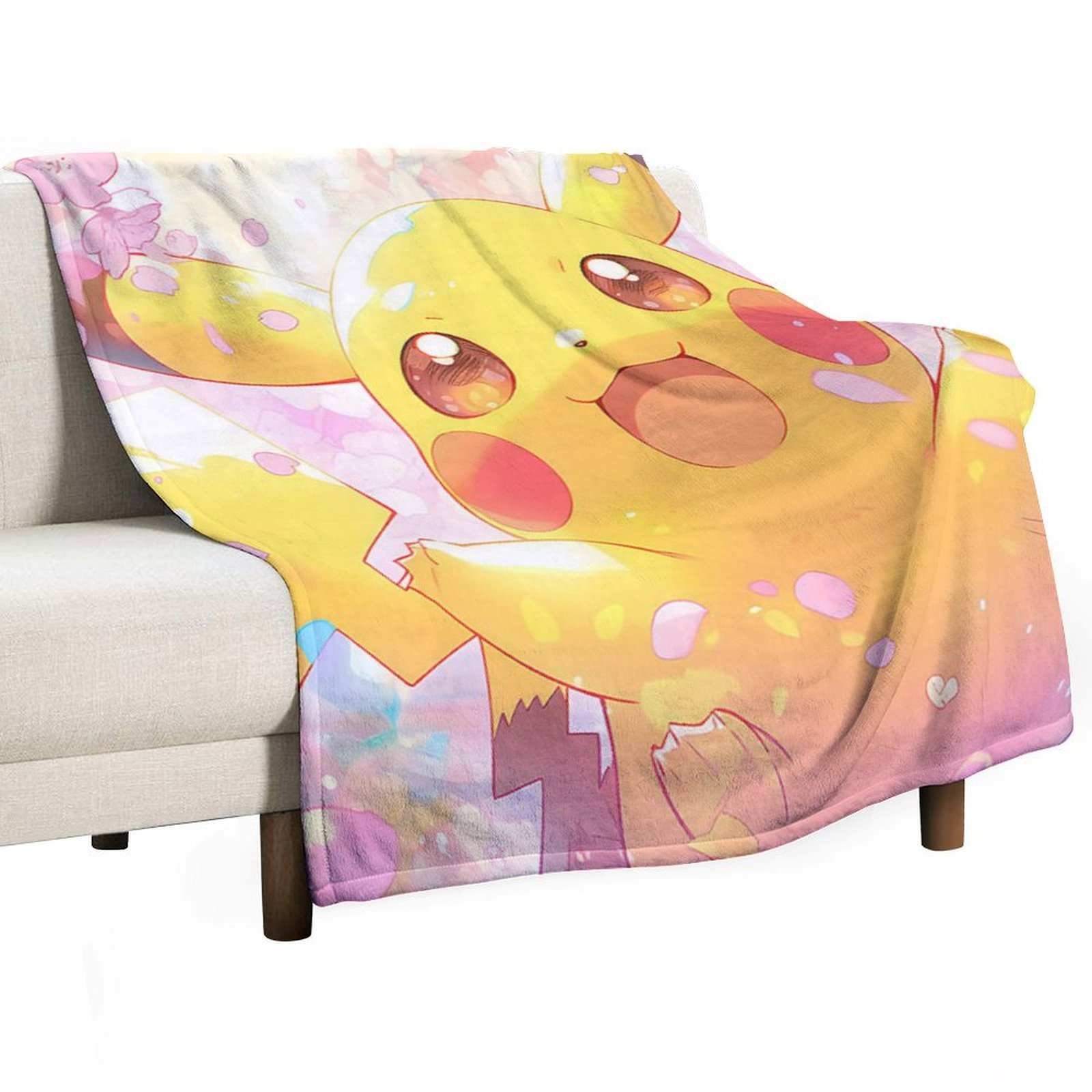 Pokemon_Pikachu Plush Throw Blanket - Measures 30"x50" - Kids Super ...