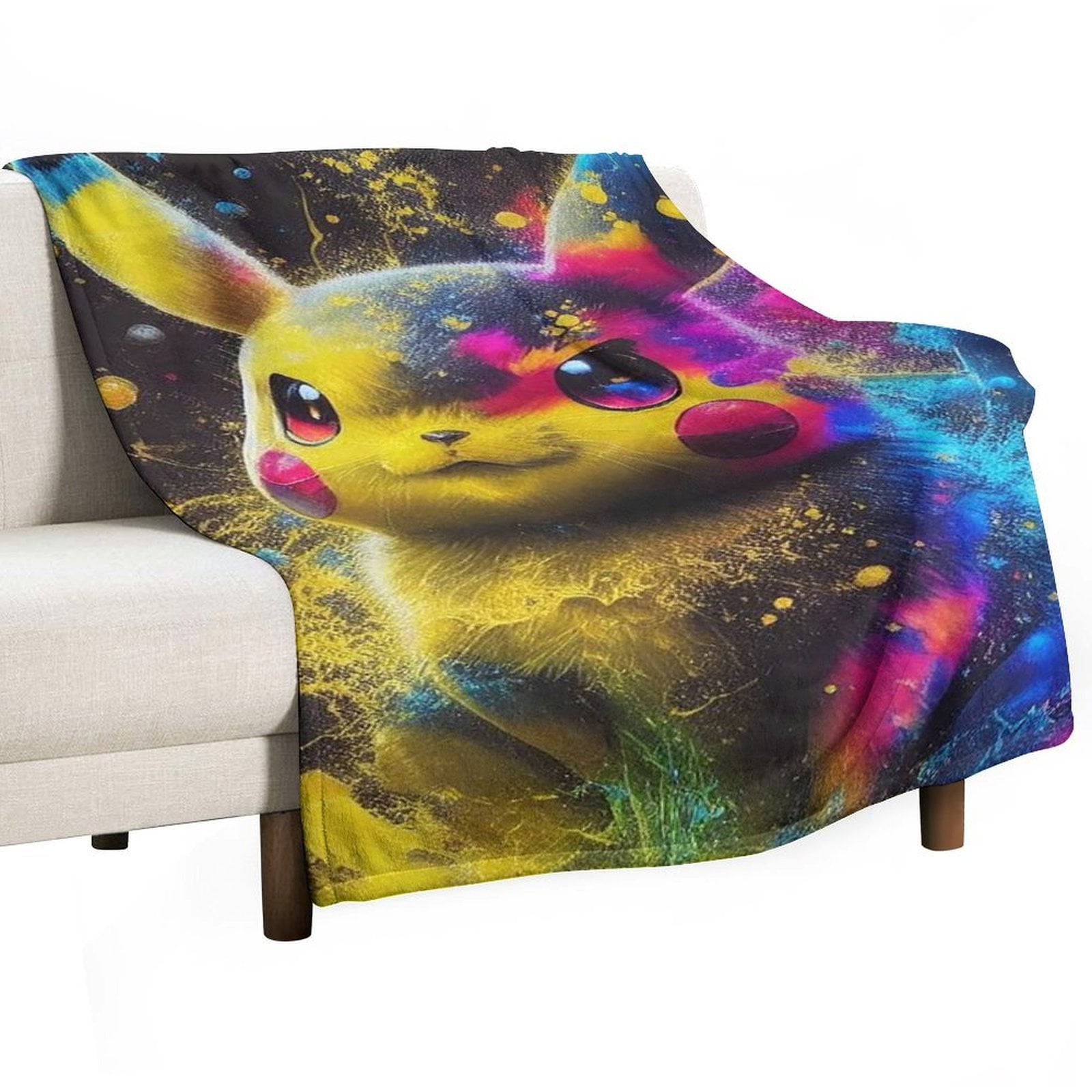 Pokemon_Pikachu Plush Throw Blanket - Measures 30"x50" - Kids Super ...