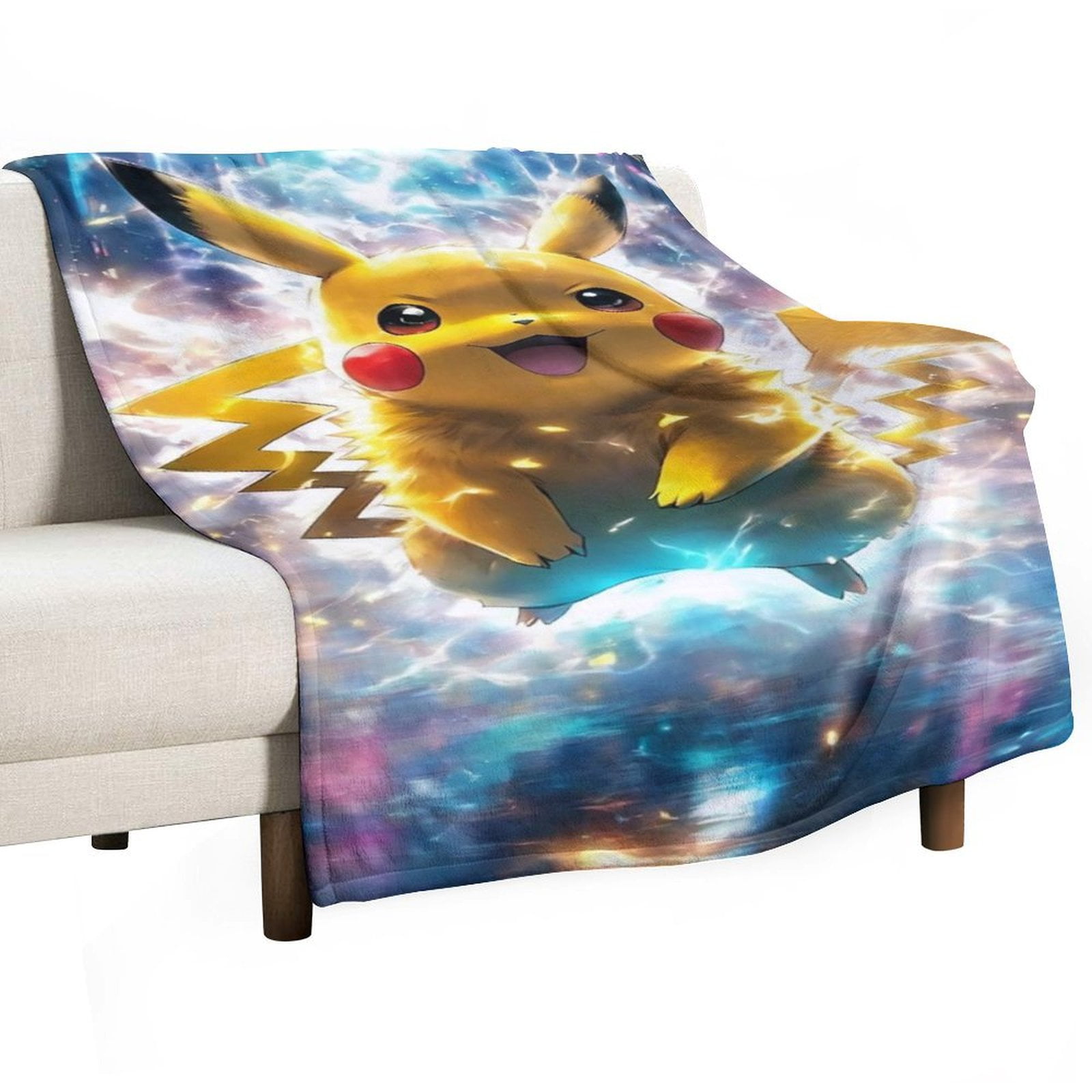 Pokemon_Pikachu Plush Throw Blanket - Measures 30"x50" - Kids Super ...