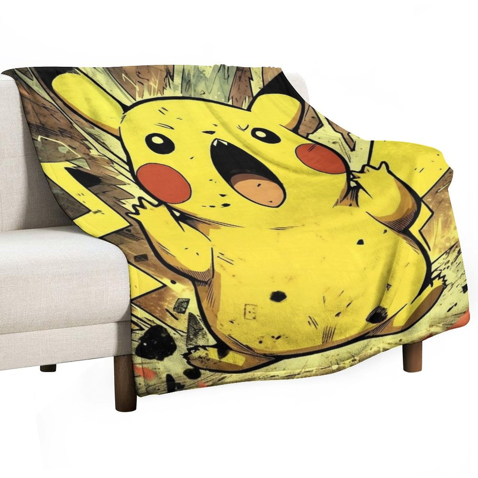 Pokemon_Pikachu Plush Throw Blanket - Measures 40"x50" - Kids Super ...