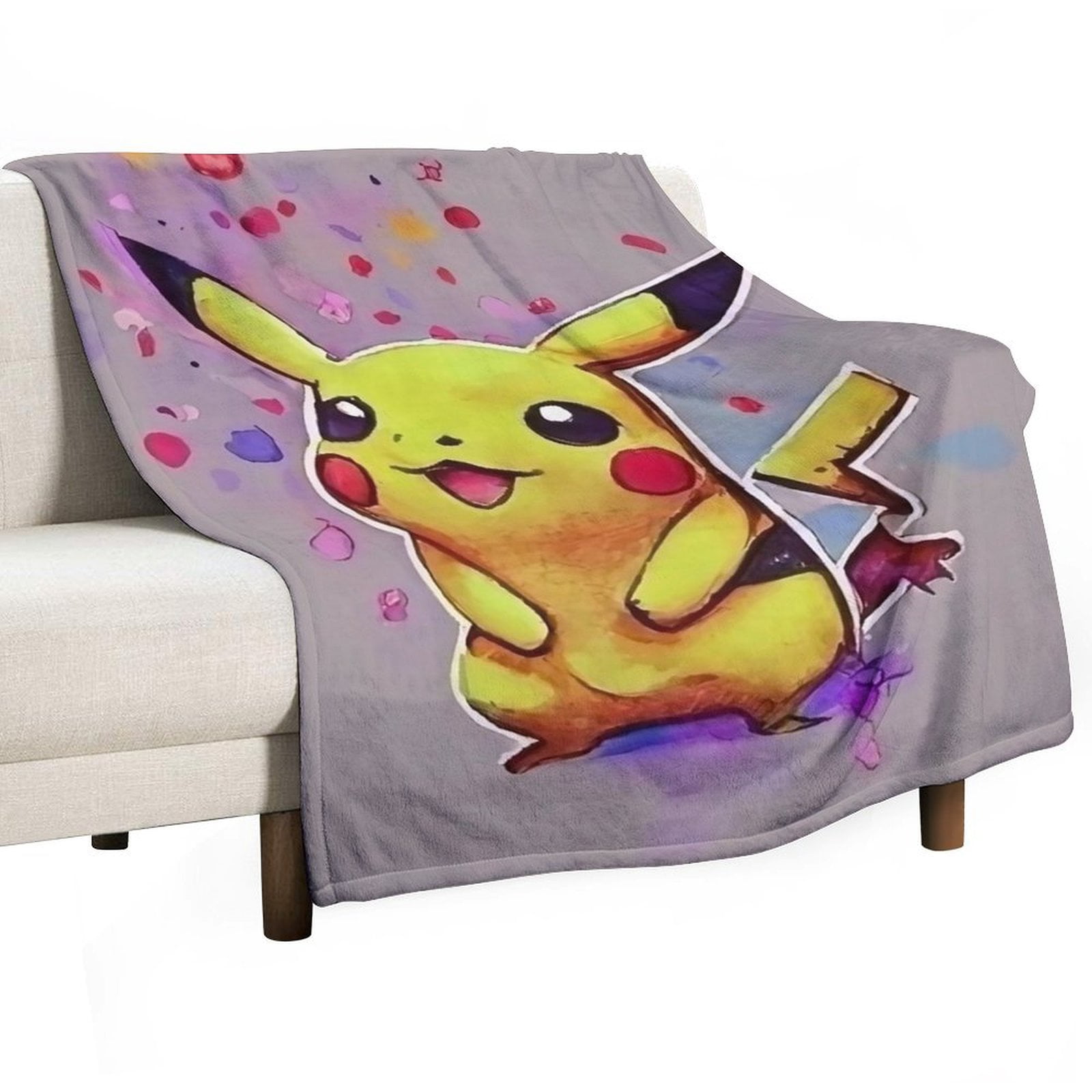 Pokemon_Pikachu Plush Throw Blanket - Measures 40"x50" - Kids Super ...