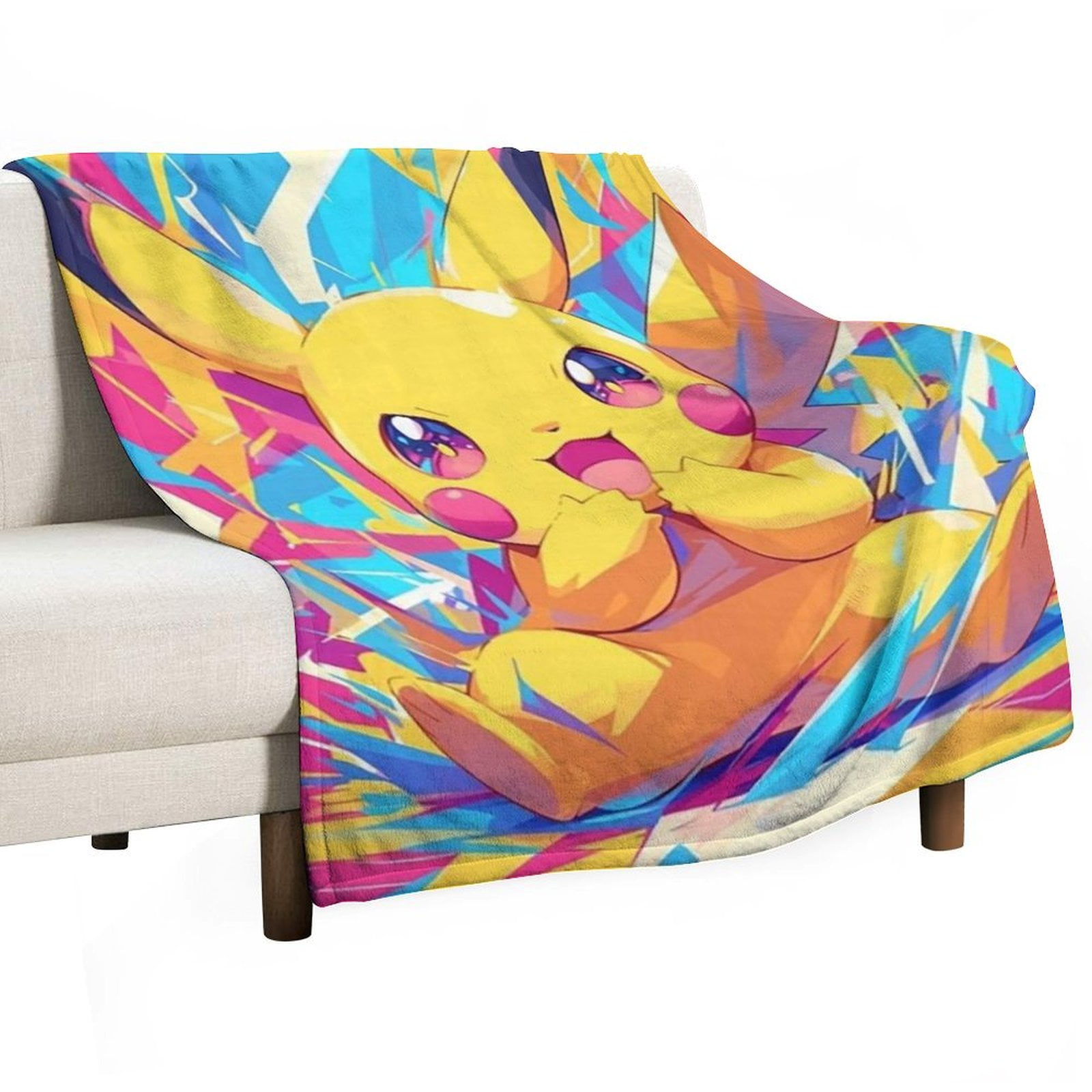 Pokemon_Pikachu Plush Throw Blanket - Measures 40"x50" - Kids Super ...