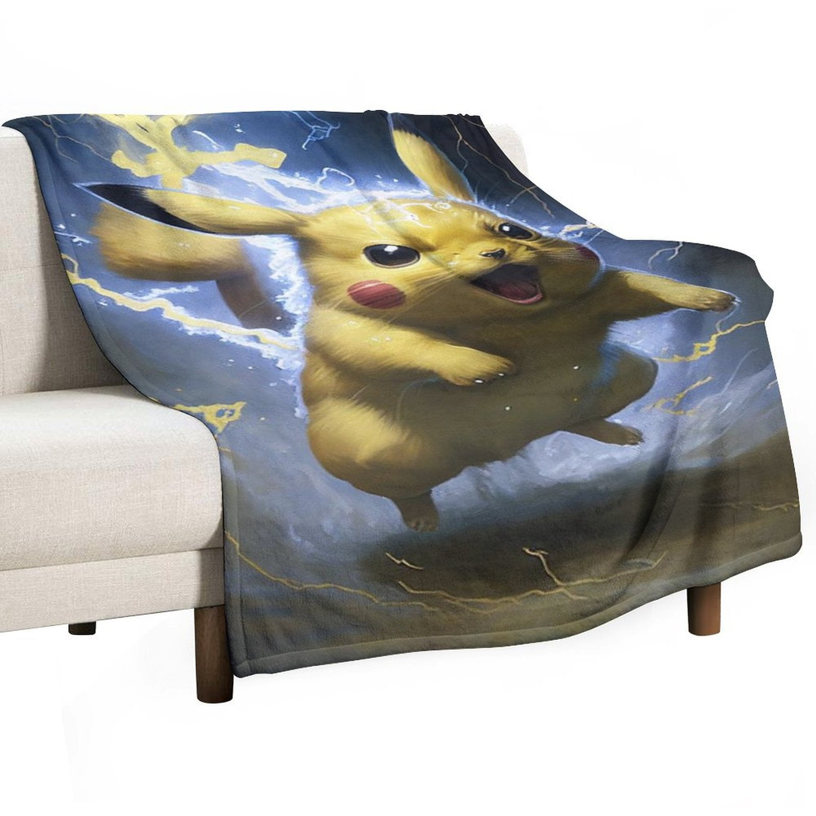 Pokemon_Pikachu Plush Throw Blanket - Measures 40"x60" - Kids Super ...