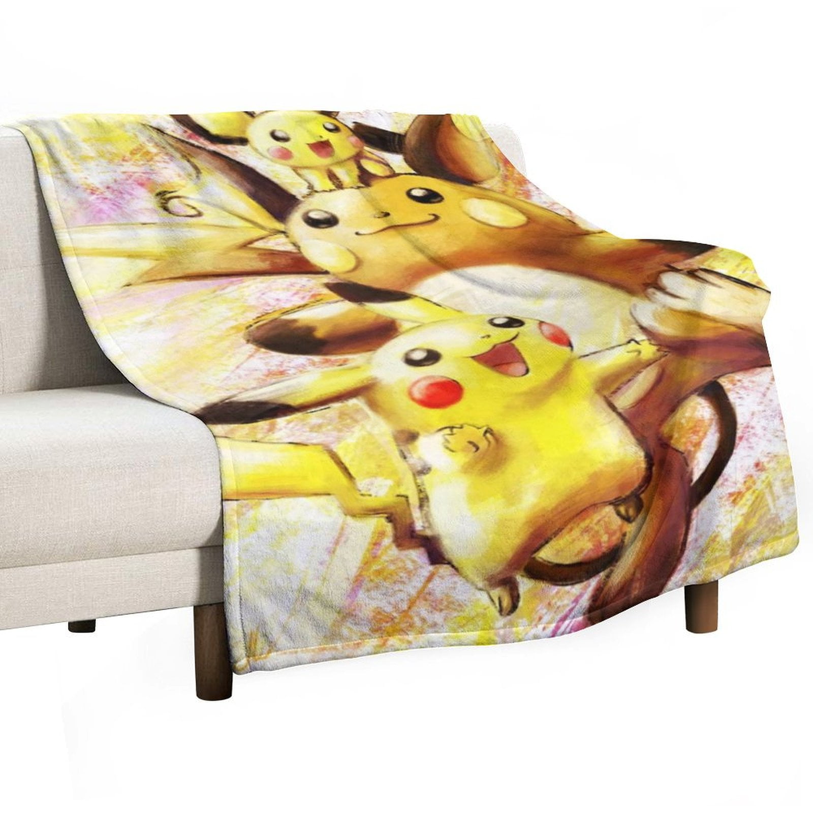 Pokemon_Pikachu Plush Throw Blanket - Measures 40"x60" - Kids Super ...