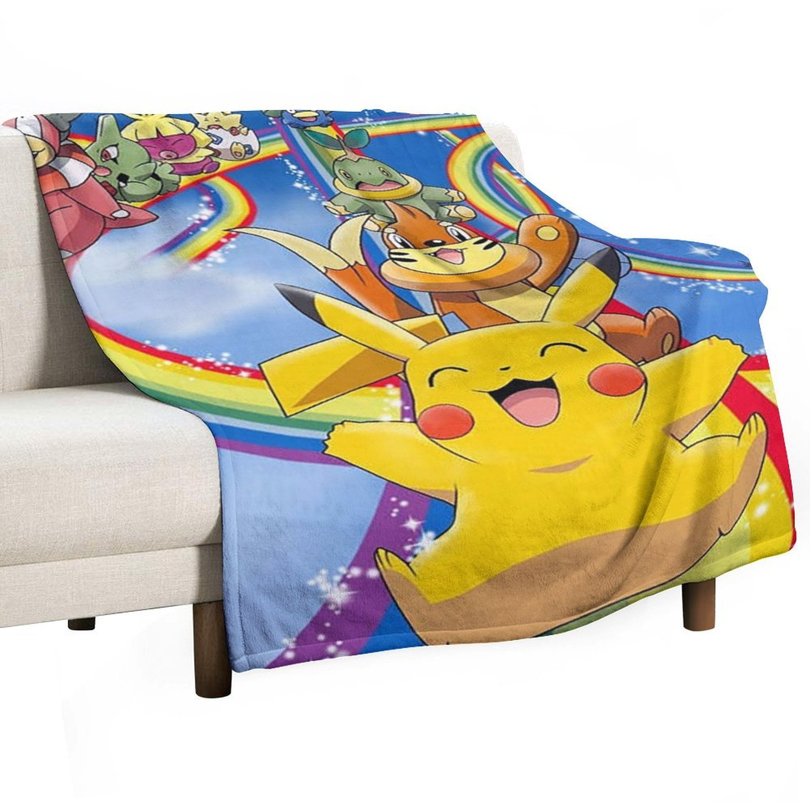 Pokemon_Pikachu Plush Throw Blanket - Measures 40"x60" - Kids Super ...