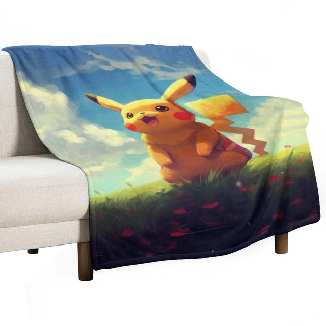 Pokemon_Pikachu Plush Throw Blanket - Measures 40"x60" - Kids Super ...