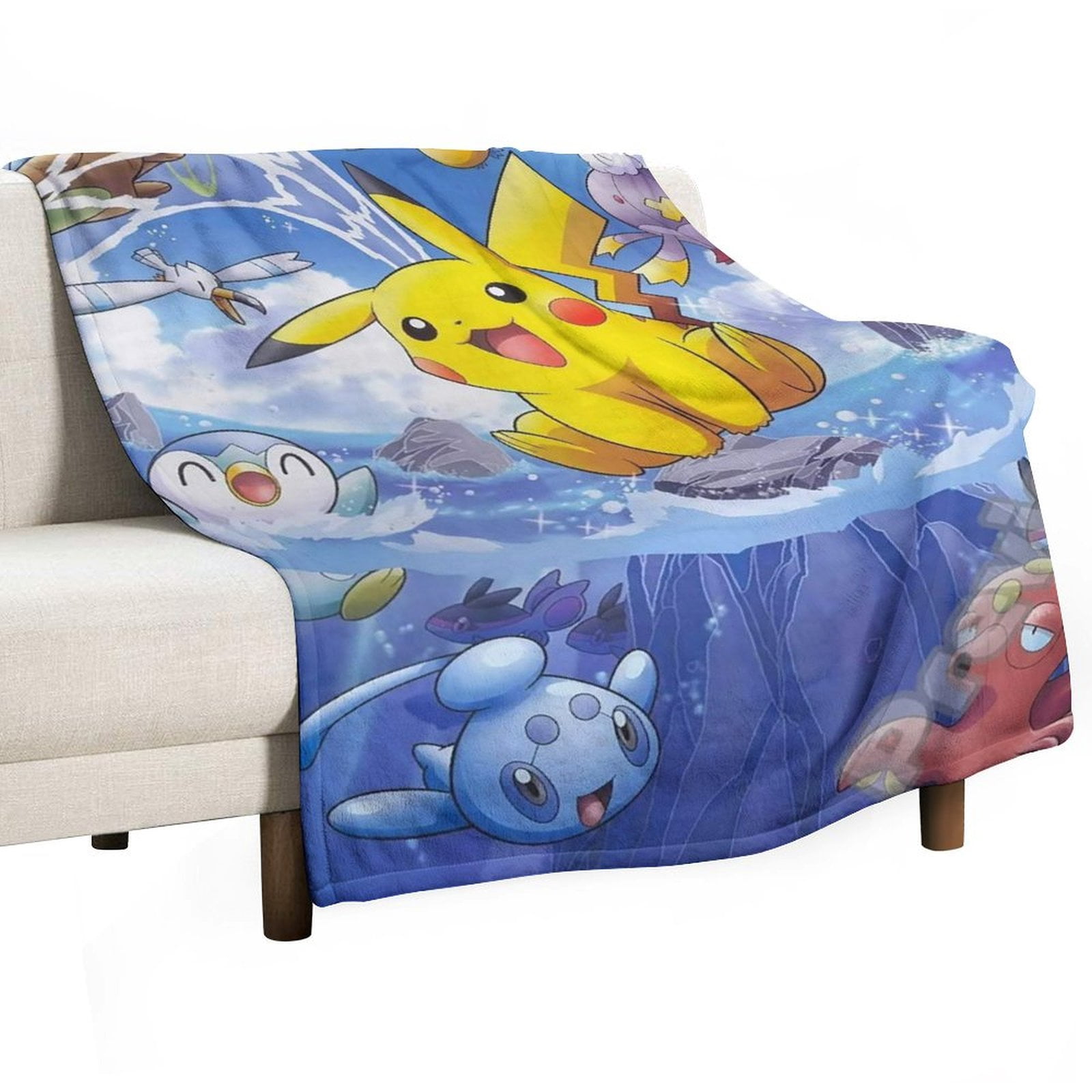Pokemon_Pikachu Plush Throw Blanket - Measures 40"x60" - Kids Super ...