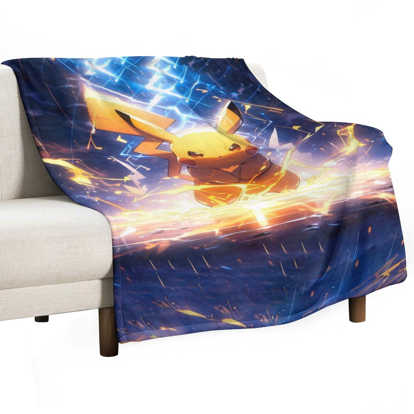 Pokemon_Pikachu Plush Throw Blanket - Measures 40"x60" - Kids Super ...