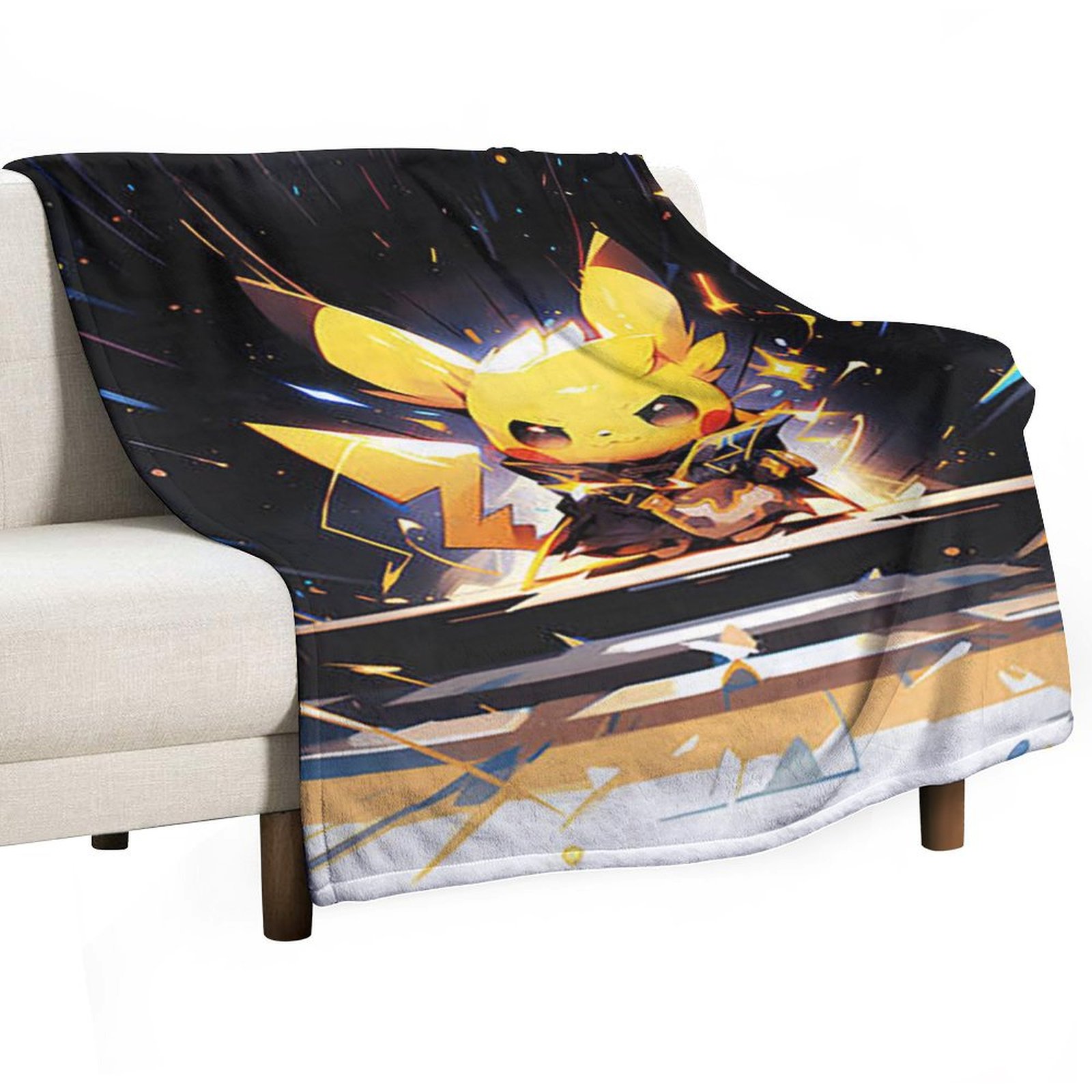 Pokemon_Pikachu Plush Throw Blanket - Measures 40"x60" - Kids Super ...