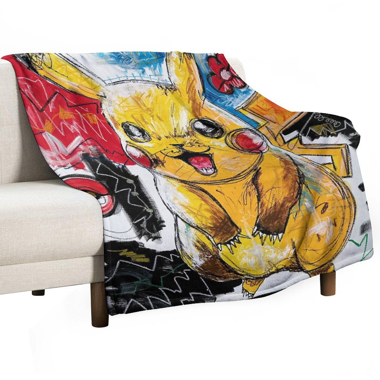 Pokemon_Pikachu Plush Throw Blanket - Measures 50"x60" - Kids Super ...