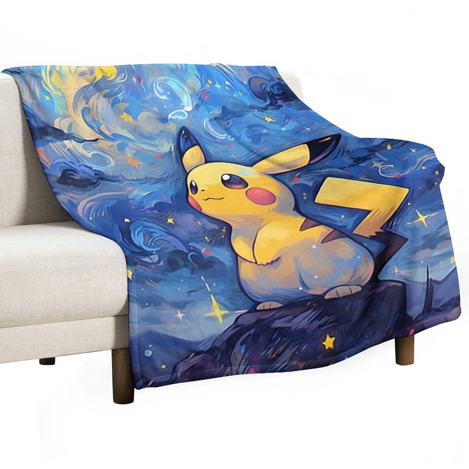 Pokemon_Pikachu Plush Throw Blanket - Measures 50"x60" - Kids Super ...