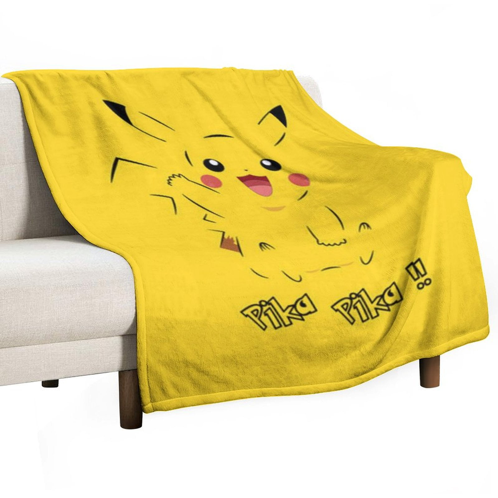 Pokemon_Pikachu Plush Throw Blanket - Measures 50"x60" - Kids Super ...