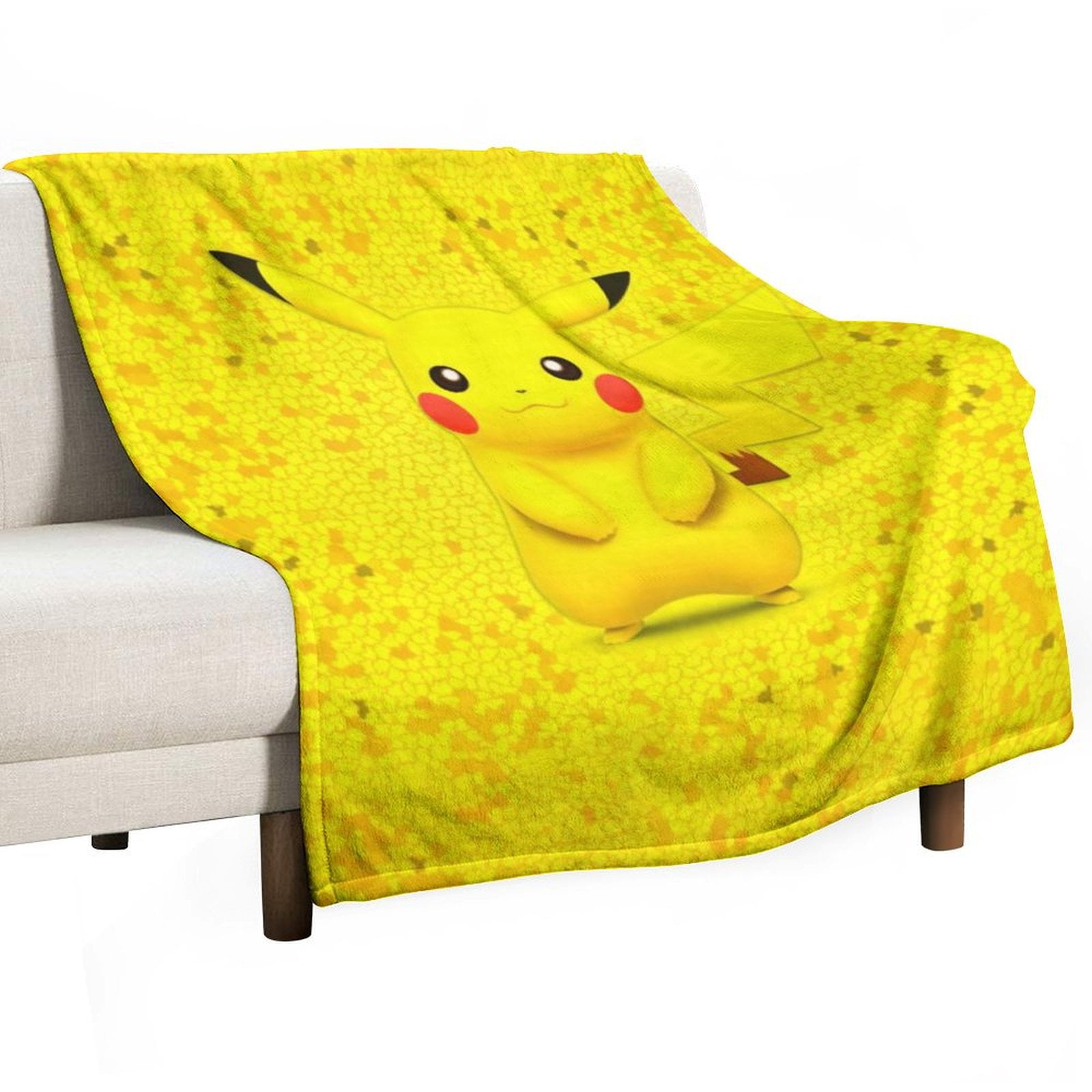 Pokemon_Pikachu Plush Throw Blanket - Measures 50"x60" - Kids Super ...
