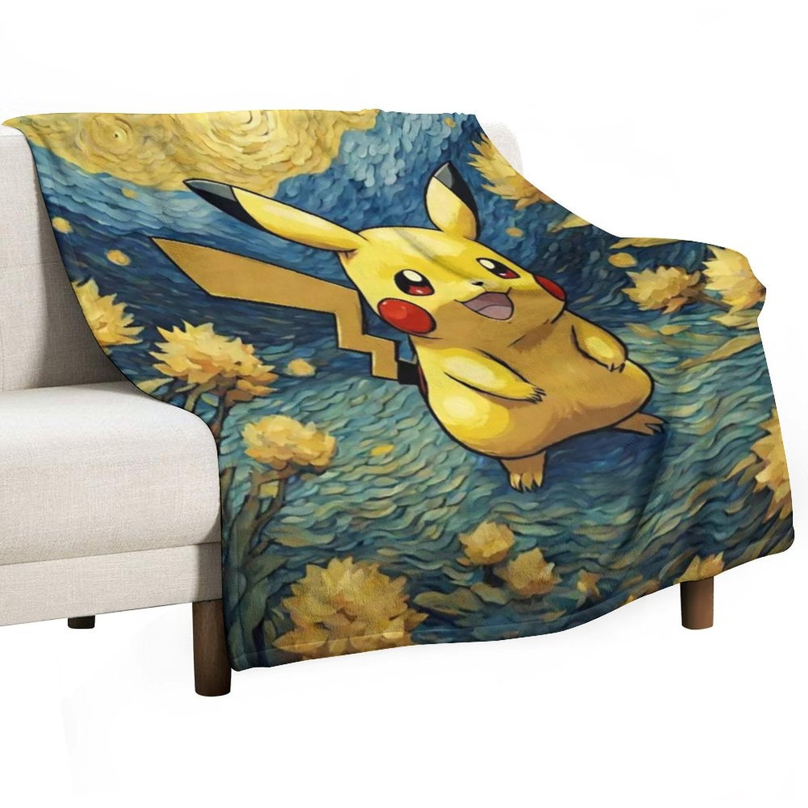 Pokemon_Pikachu Plush Throw Blanket - Measures 50"x60" - Kids Super ...