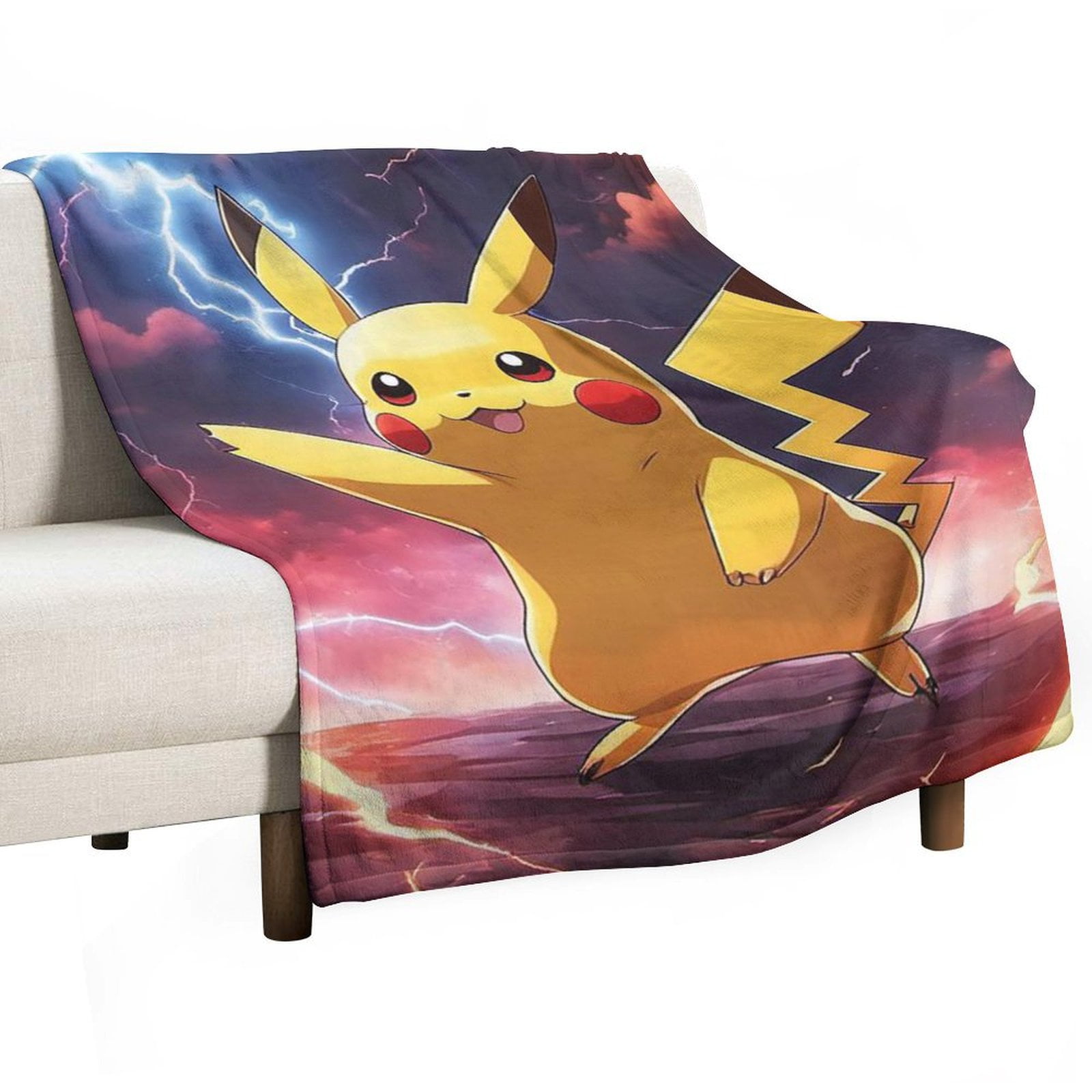 Pokemon_Pikachu Plush Throw Blanket - Measures 55"x70" - Kids Super ...