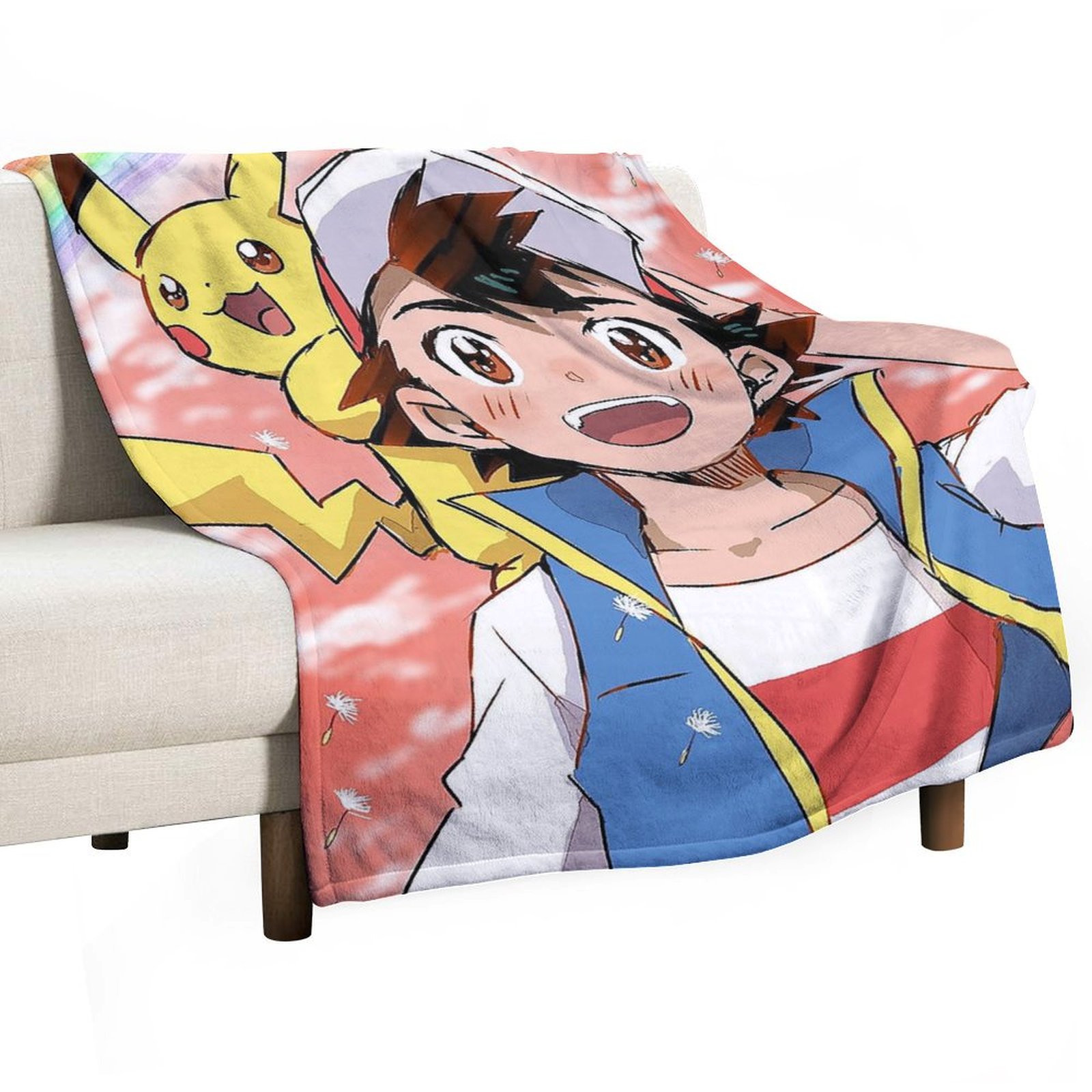 Pokemon_Pikachu Plush Throw Blanket - Measures 55"x70" - Kids Super ...