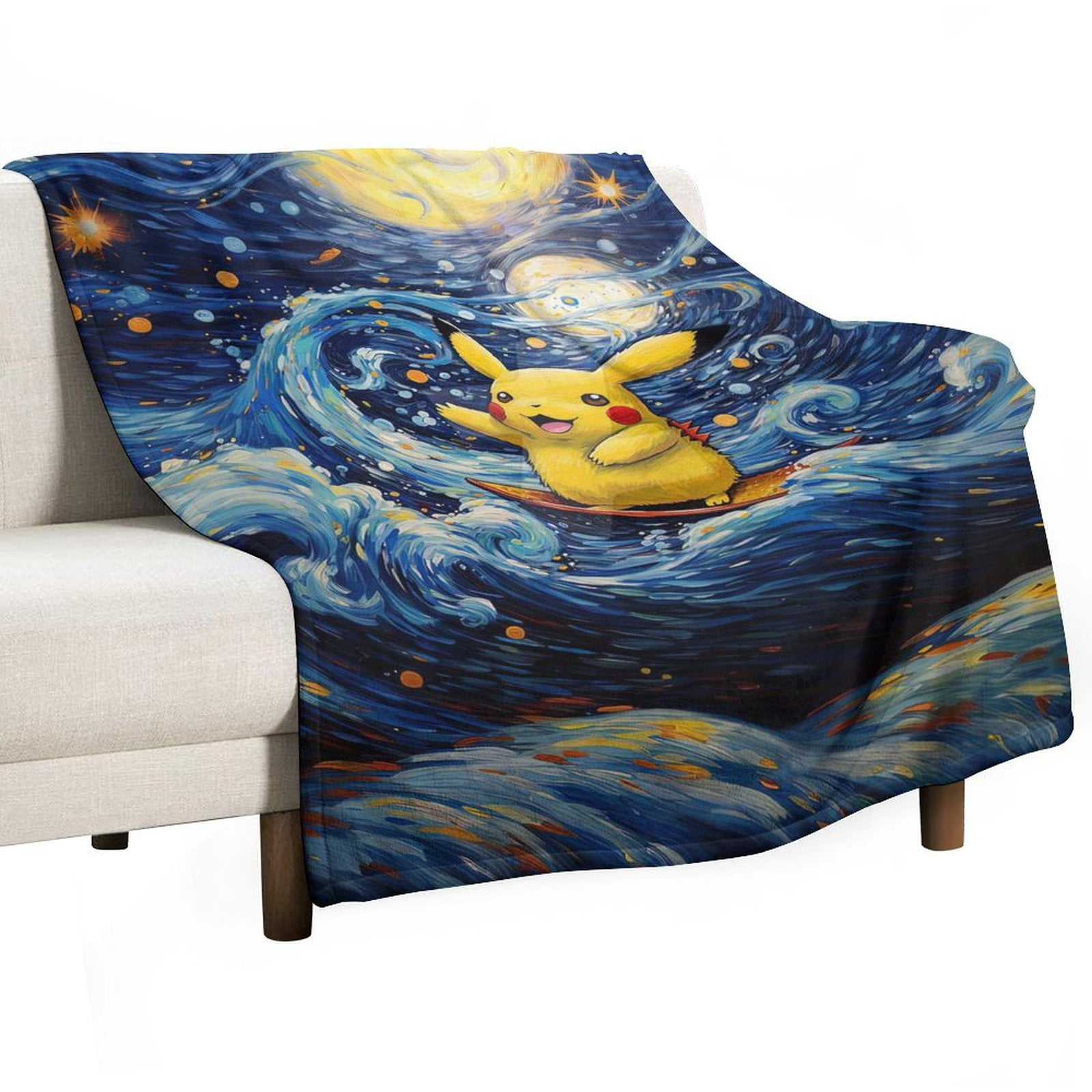 Pokemon_Pikachu Plush Throw Blanket - Measures 60"x80" - Kids Super ...