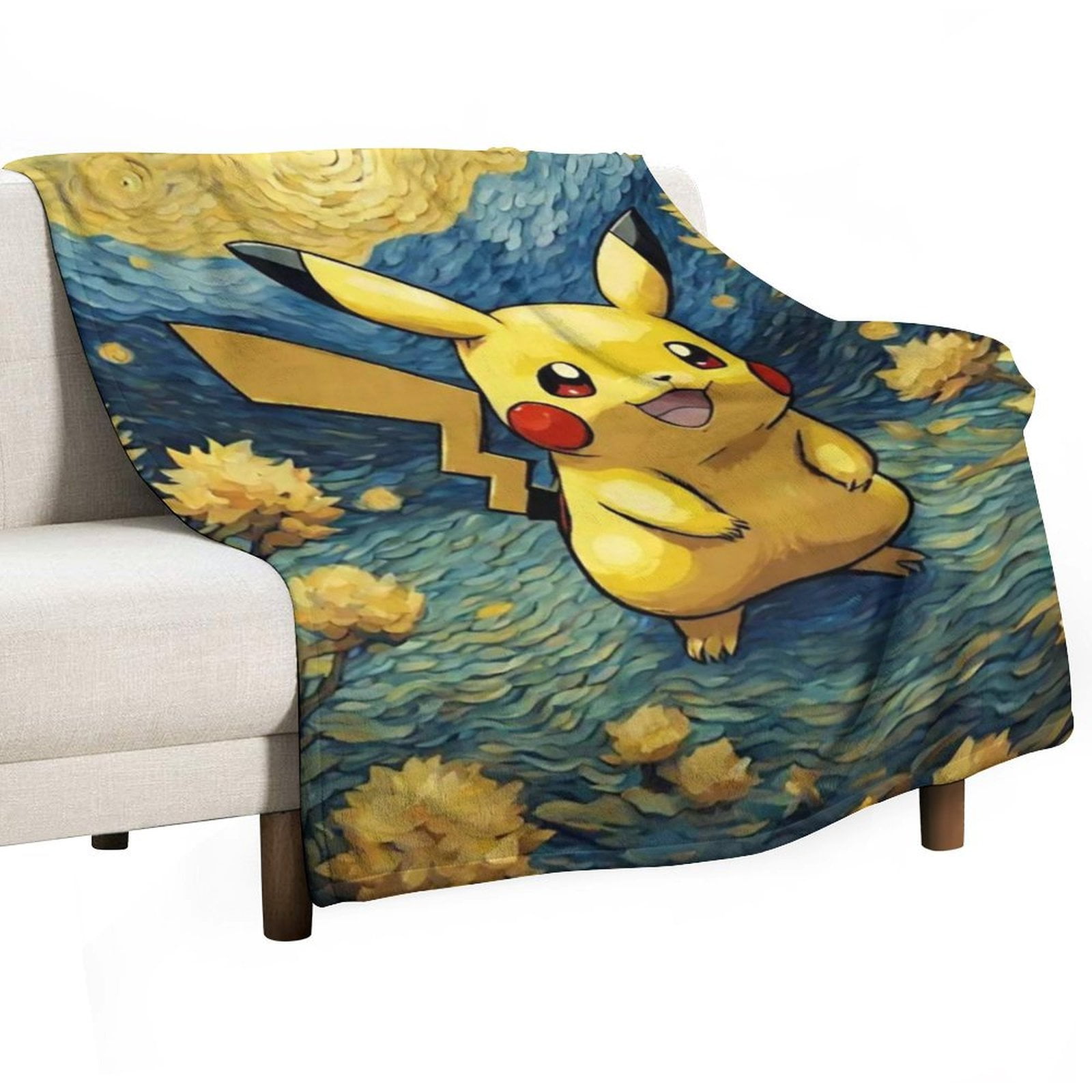 Pokemon_Pikachu Plush Throw Blanket - Measures 60"x80" - Kids Super ...