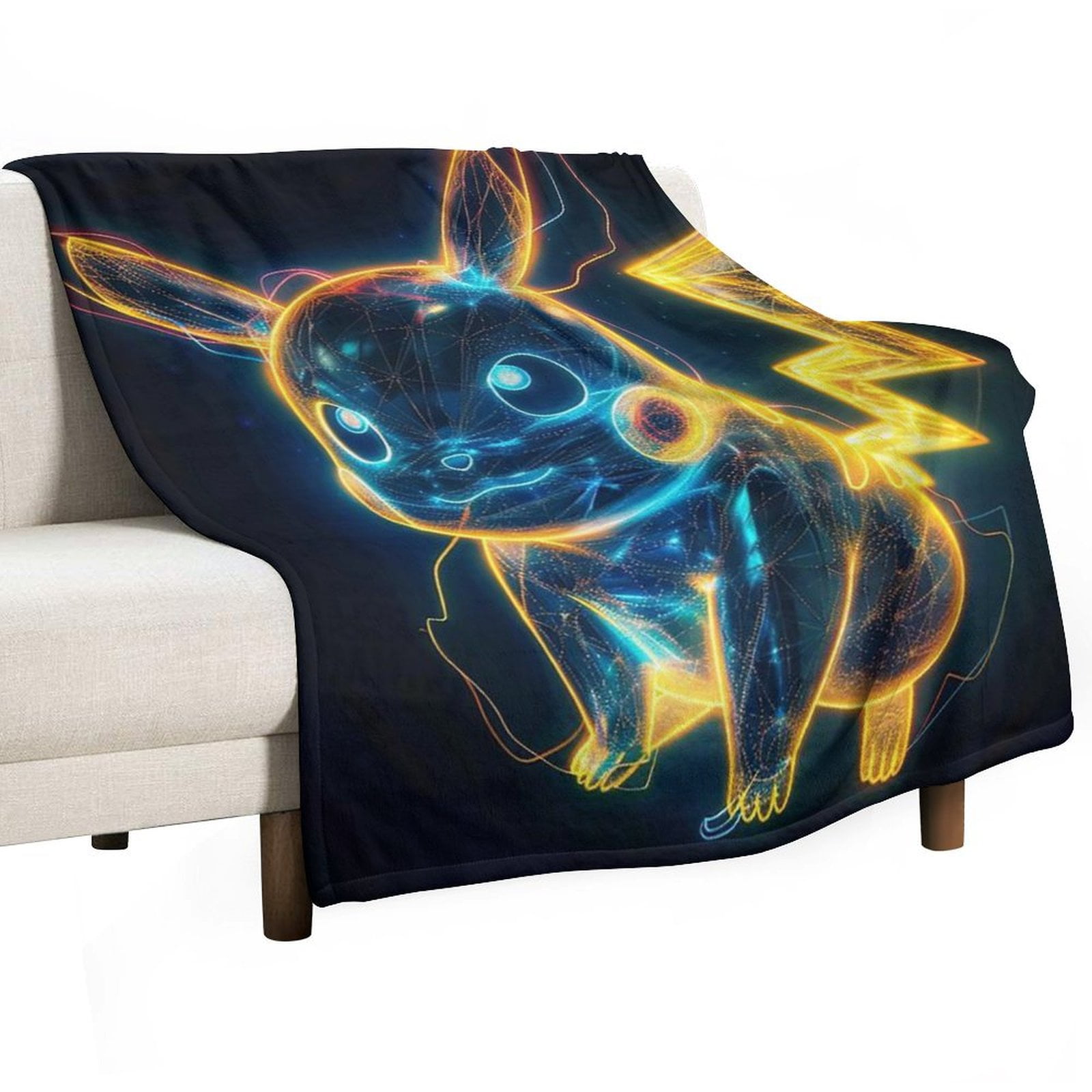 Pokemon_Pikachu Plush Throw Blanket - Measures 66"x90" - Kids Super ...