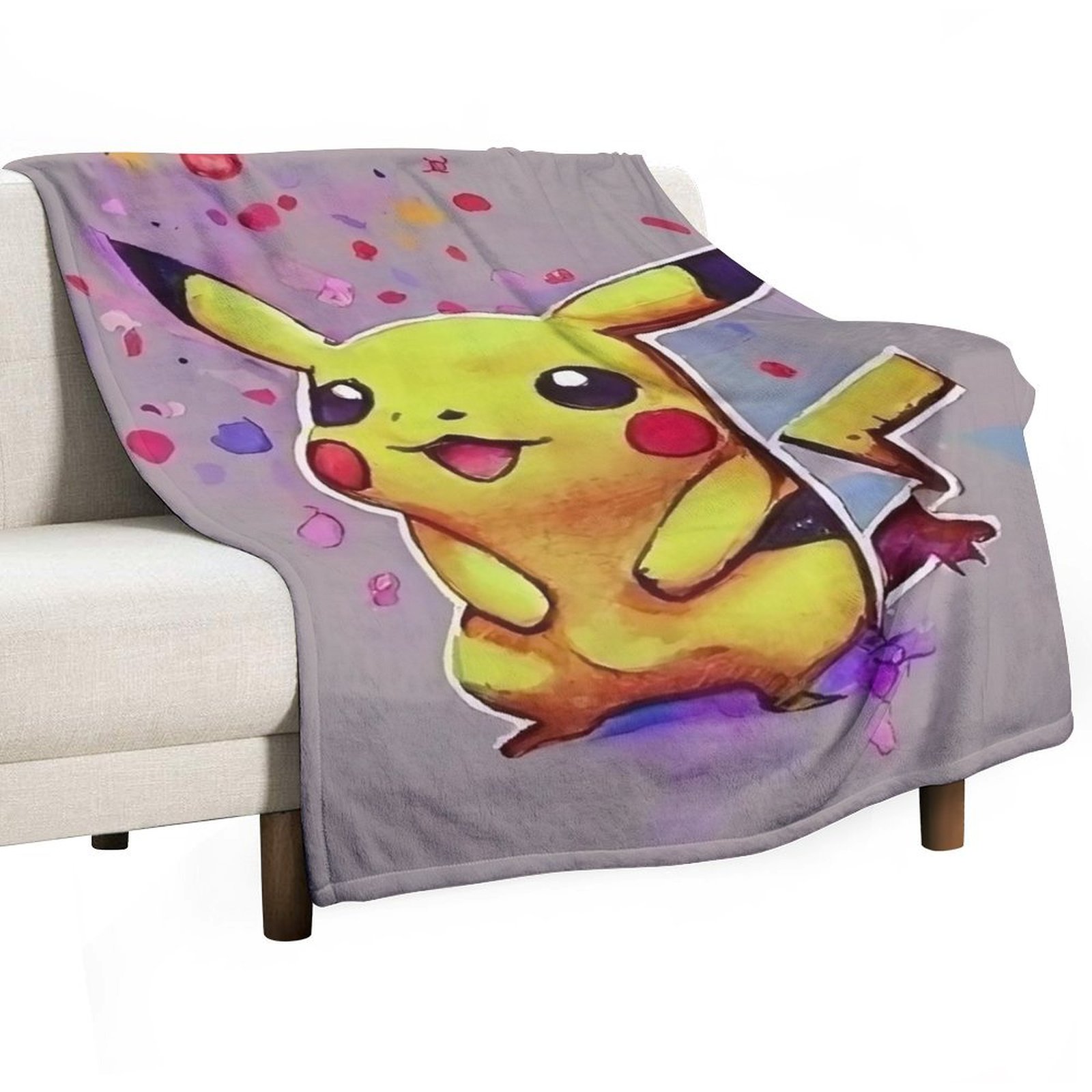 Pokemon_Pikachu Plush Throw Blanket - Measures 66"x90" - Kids Super ...