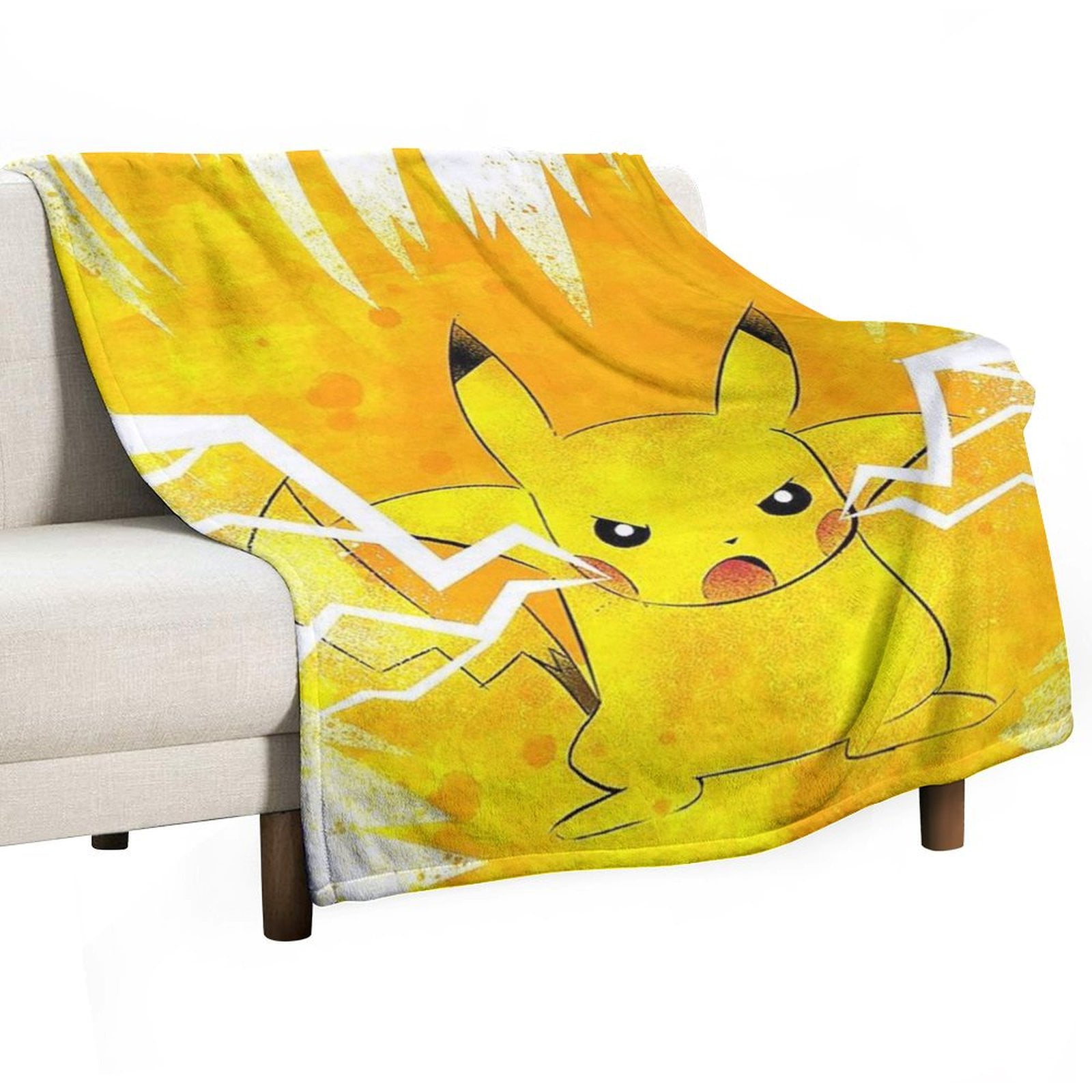 Pokemon_Pikachu Plush Throw Blanket - Measures 66"x90" - Kids Super ...