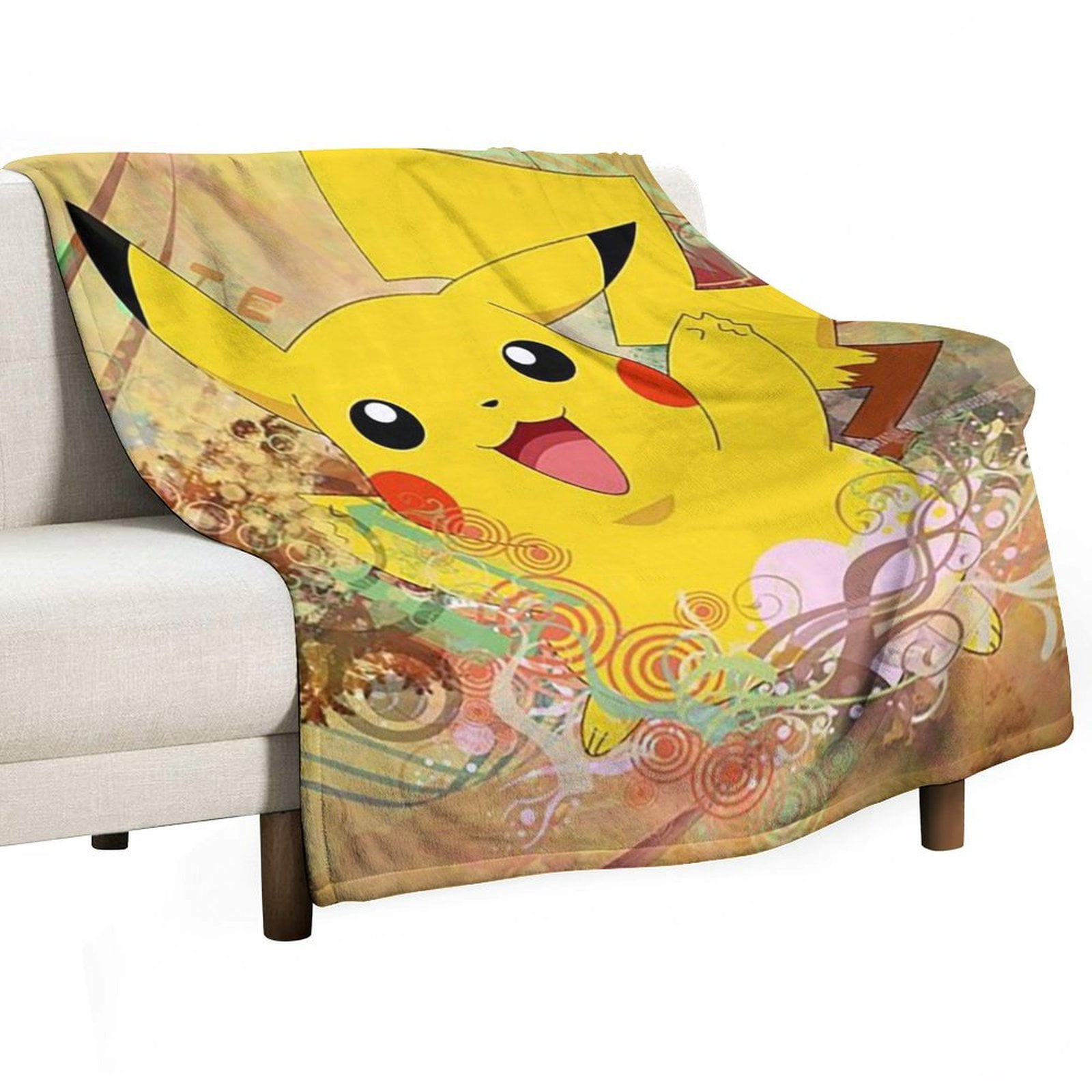 Pokemon_Pikachu Plush Throw Blanket - Measures 70"x80" - Kids Super ...