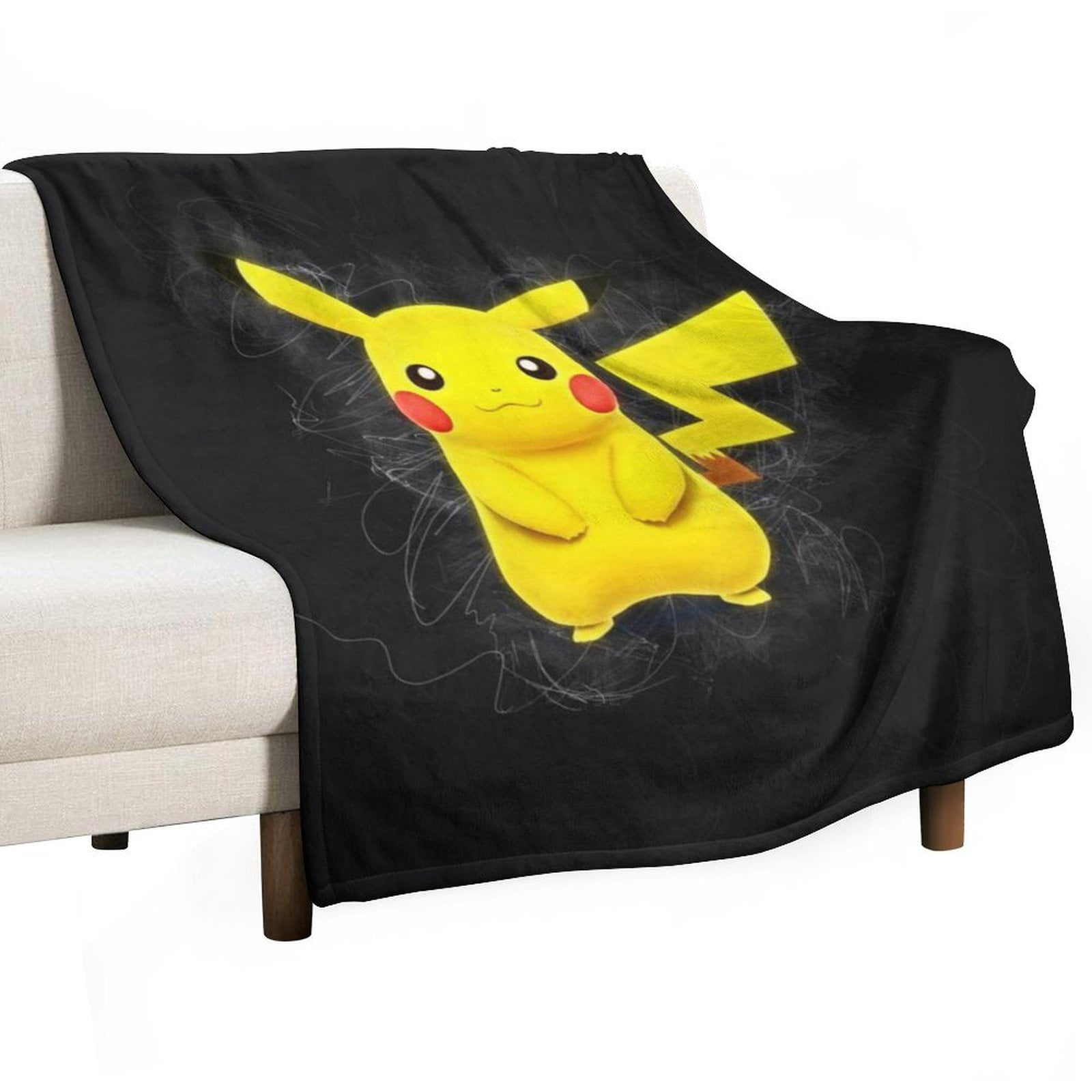 Pokemon_Pikachu Plush Throw Blanket - Measures 70"x80" - Kids Super ...