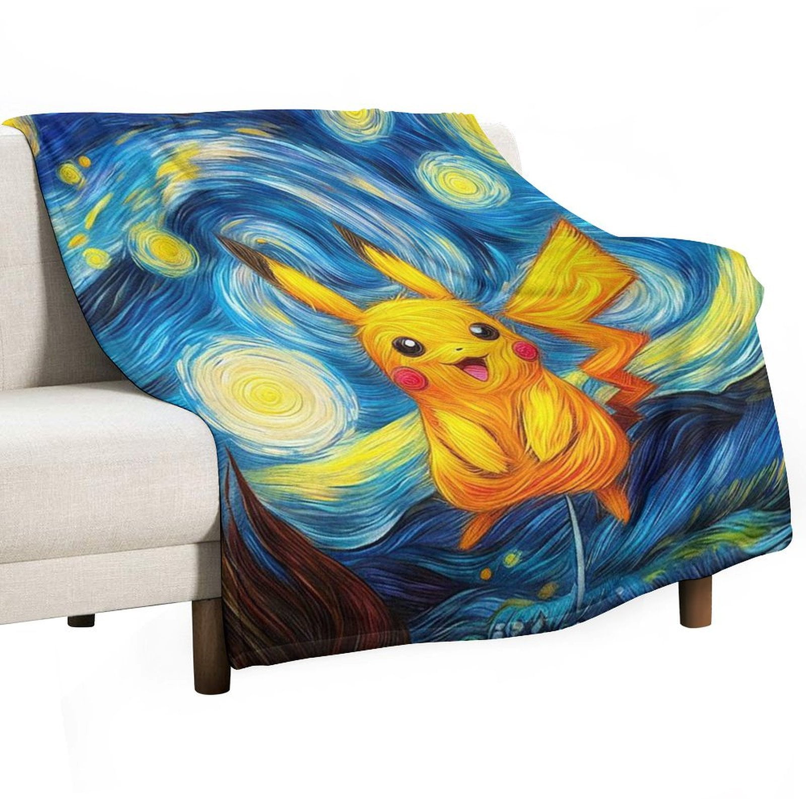 Pokemon_Pikachu Plush Throw Blanket - Measures 70"x80" - Kids Super ...