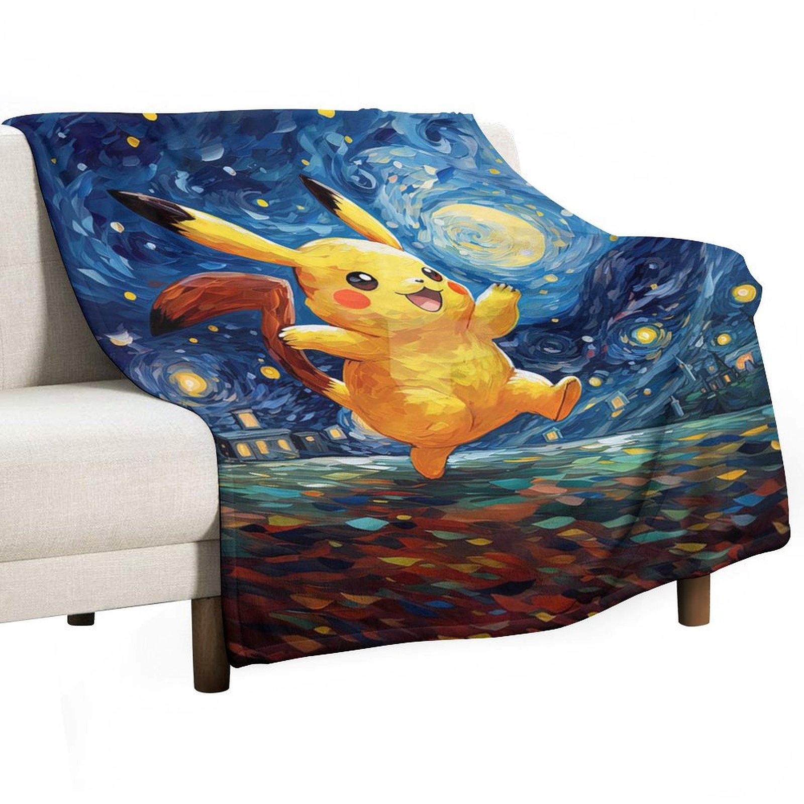 Pokemon_Pikachu Plush Throw Blanket - Measures 70"x80" - Kids Super ...