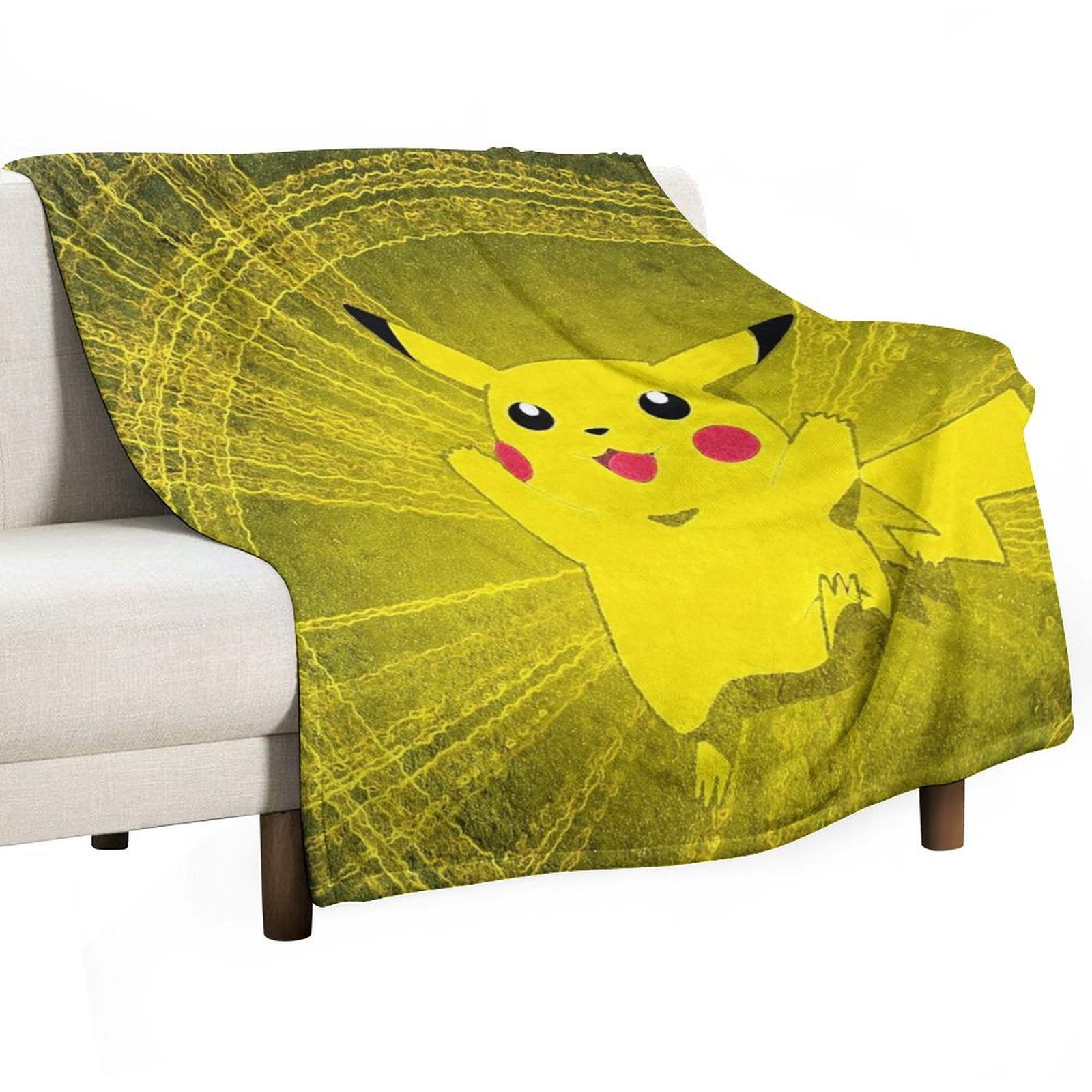 Pokemon_Pikachu Plush Throw Blanket - Measures 70"x80" - Kids Super ...