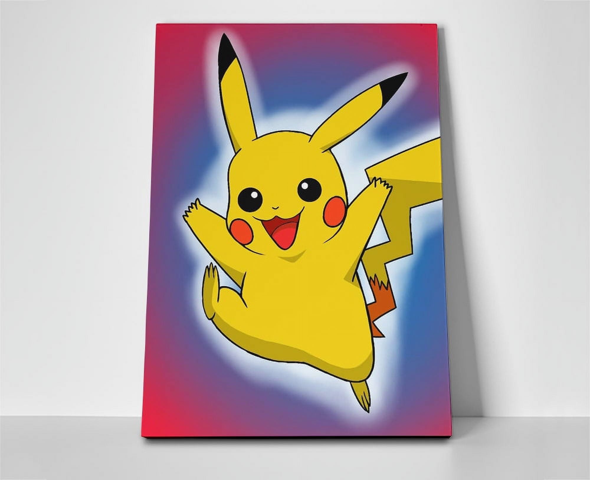 Pokemon Pikachu Poster or Wrapped Canvas - Walmart.com