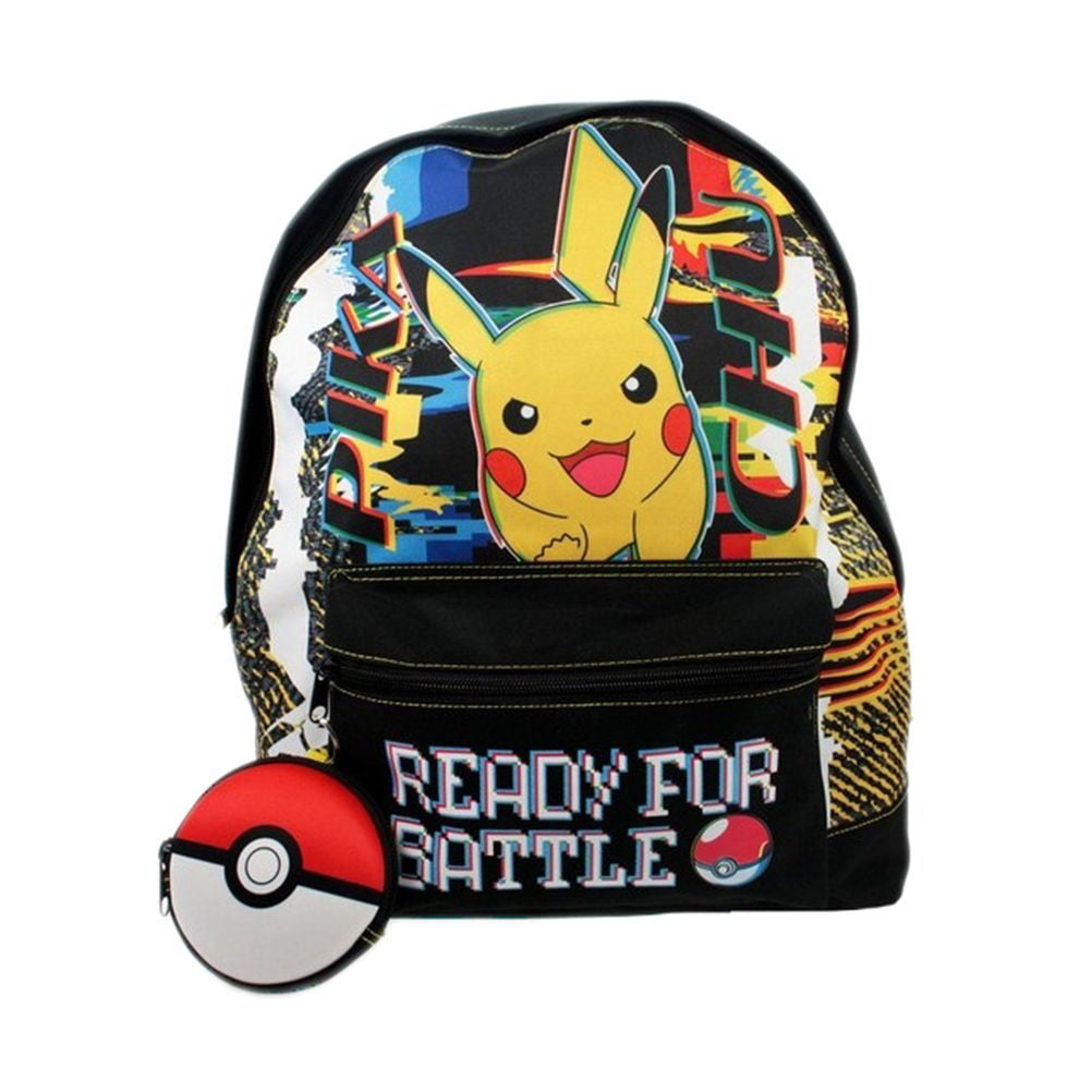Pokemon Pikachu Ready For Battle School Backpack School Bag for Gamers ...