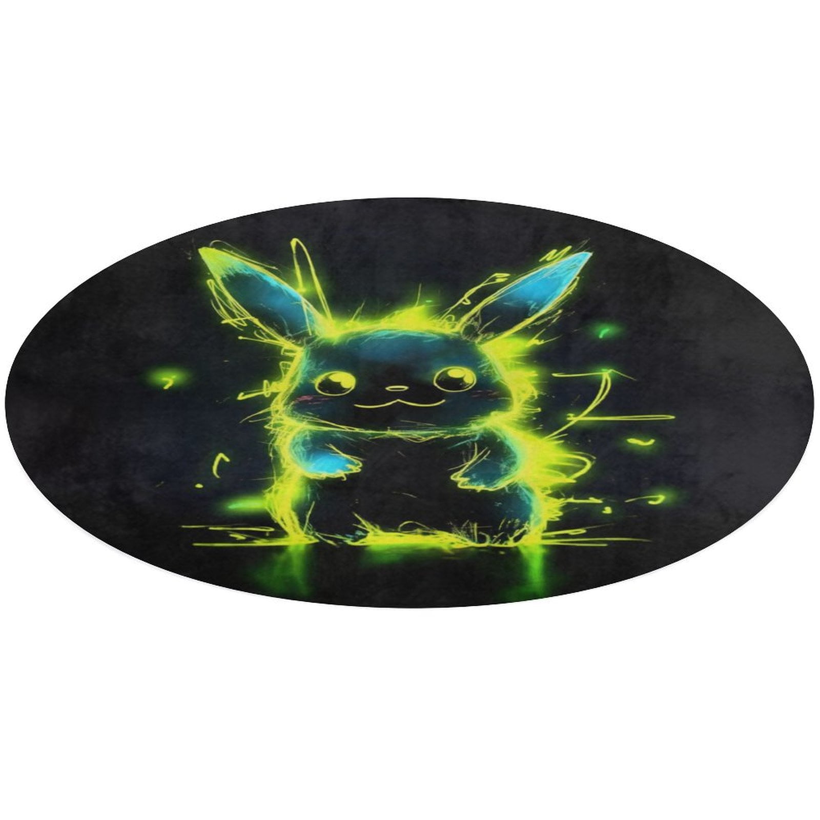 Pokemon Pikachu Round Area Rug Circle Carpet Blanket Rug Floor Mats ...