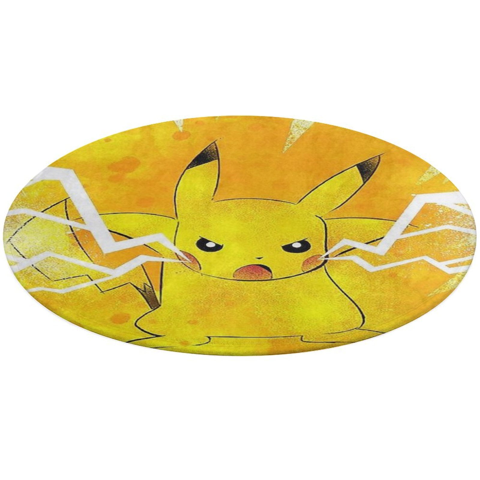 Pokemon Pikachu Round Area Rug Circle Carpet Blanket Rug Floor Mats ...