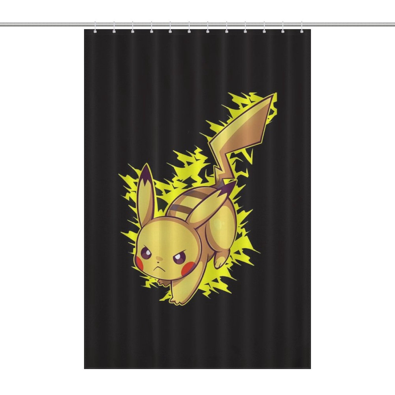 Pokemon-Pikachu Shower Curtain,Printing Polyester Shower Curtain Liner ...
