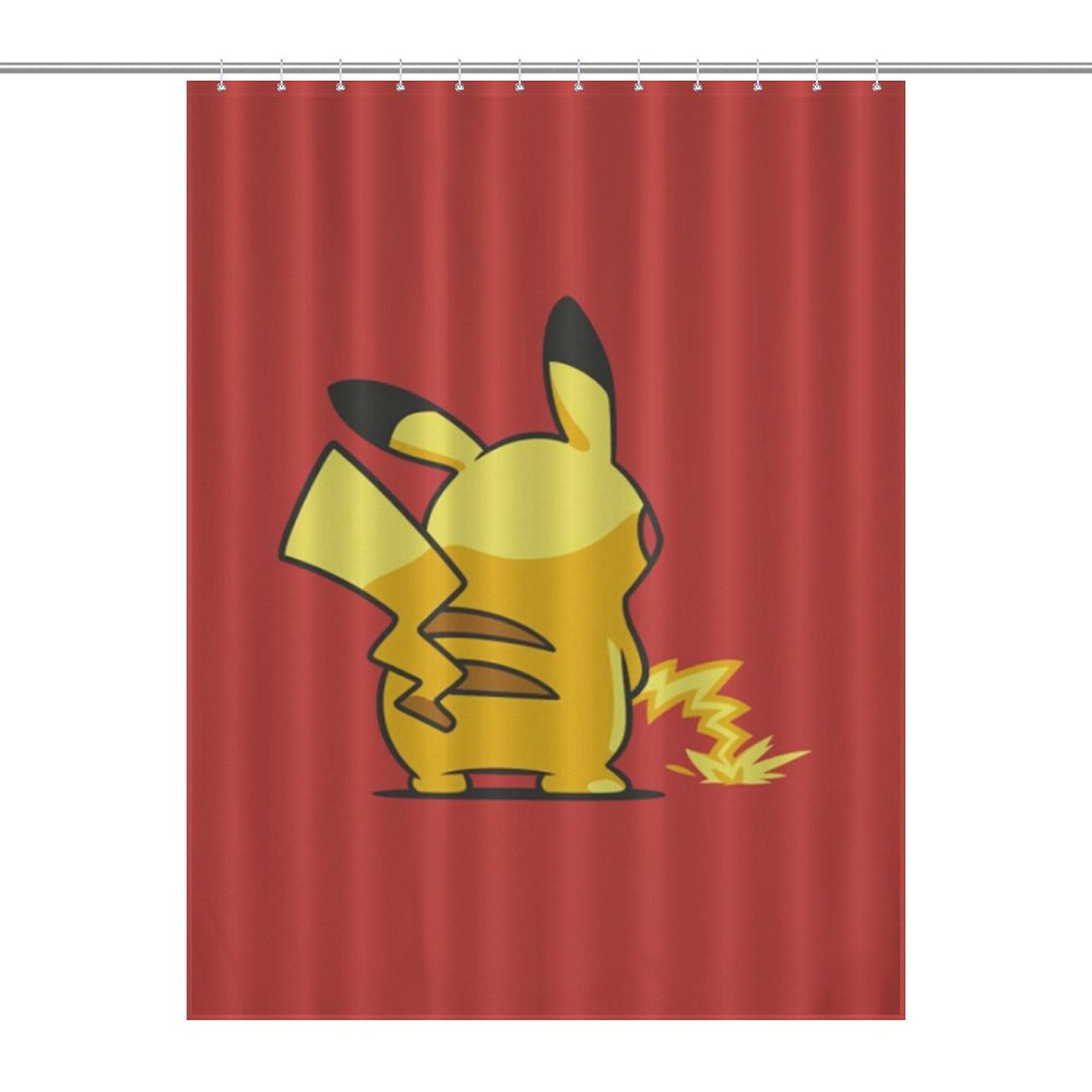Pokemon-Pikachu Shower Curtain,Waterproof & Removable Shower Curtains ...