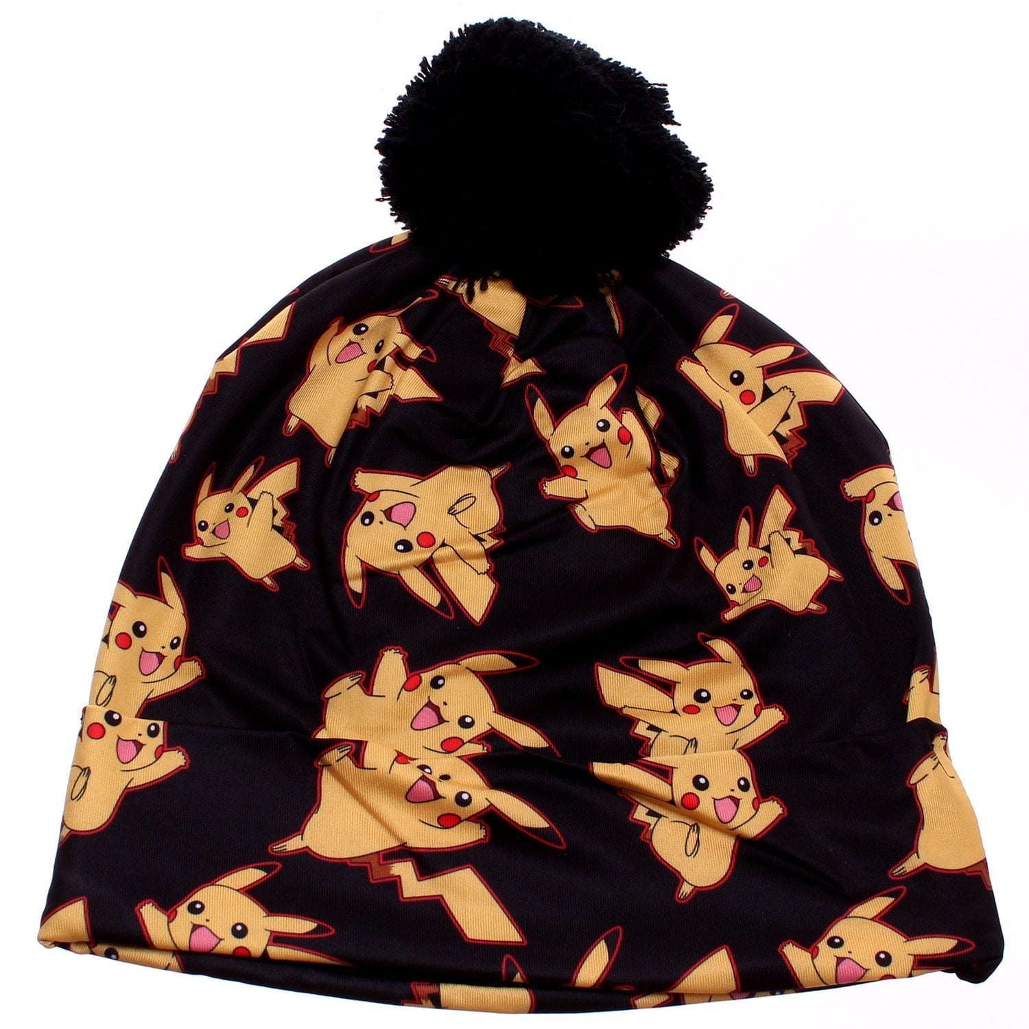 Pokemon Pikachu Sublimated Pom Beanie Black - Walmart.com