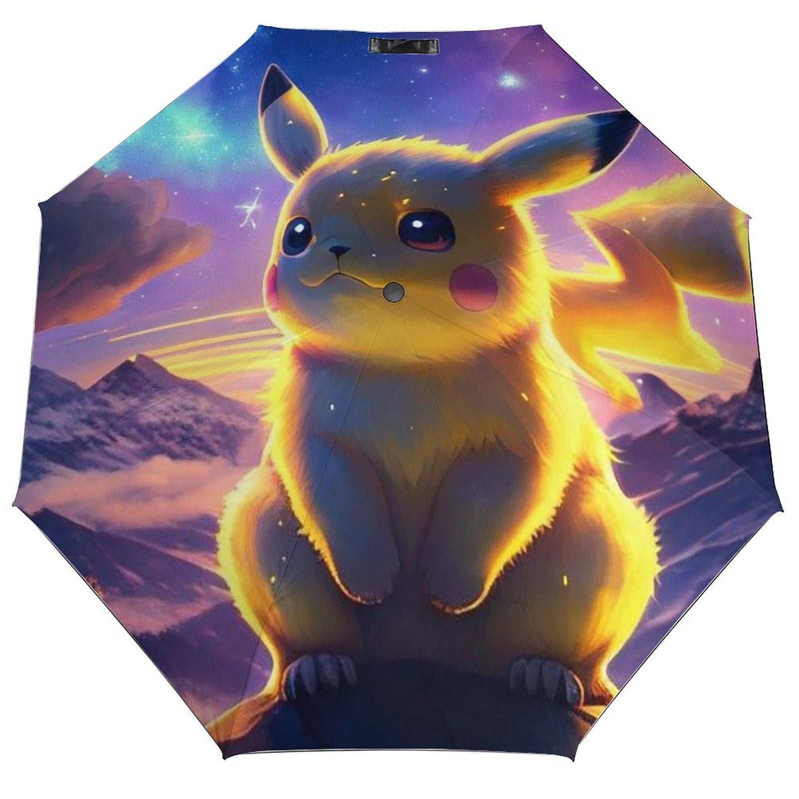 Pokemon Pikachu Sun umbrella Automatic Open/Close Sun Rain Travel ...