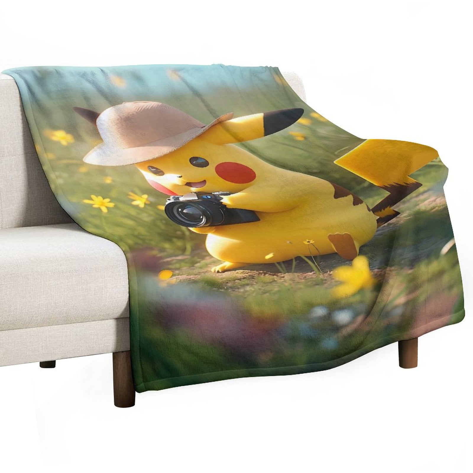 Pokemon Pikachu Throw Blankets for Girl And Boy,55 in x 70 in - Walmart.com