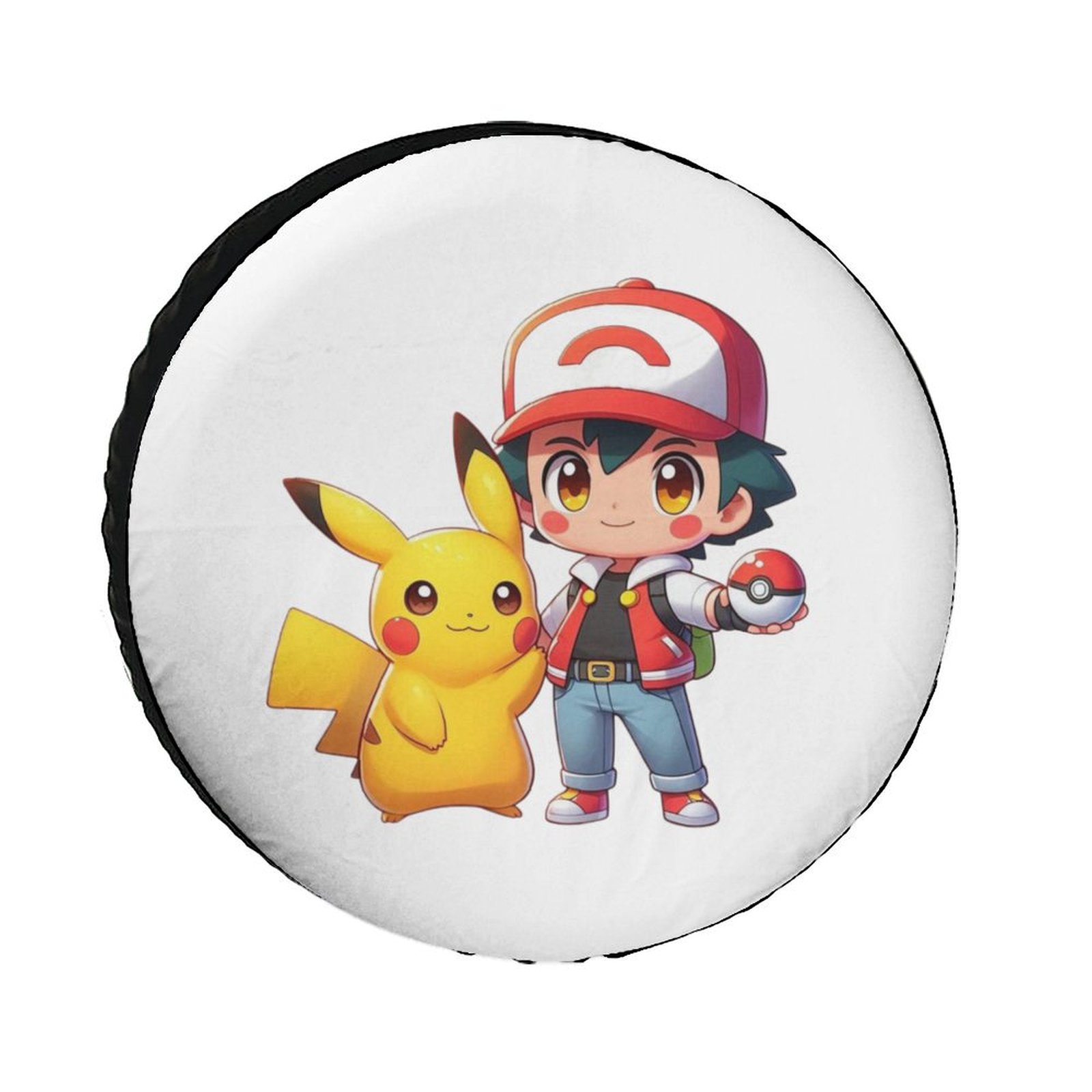 Pokemon Pikachu Tire Cover Spare Tire Bag Spare tire Cover Waterproof ...