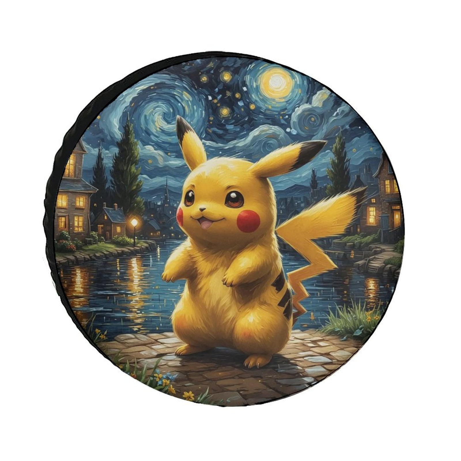 Pokemon Pikachu Tire Cover Spare Tire Bag Spare tire Cover Waterproof ...