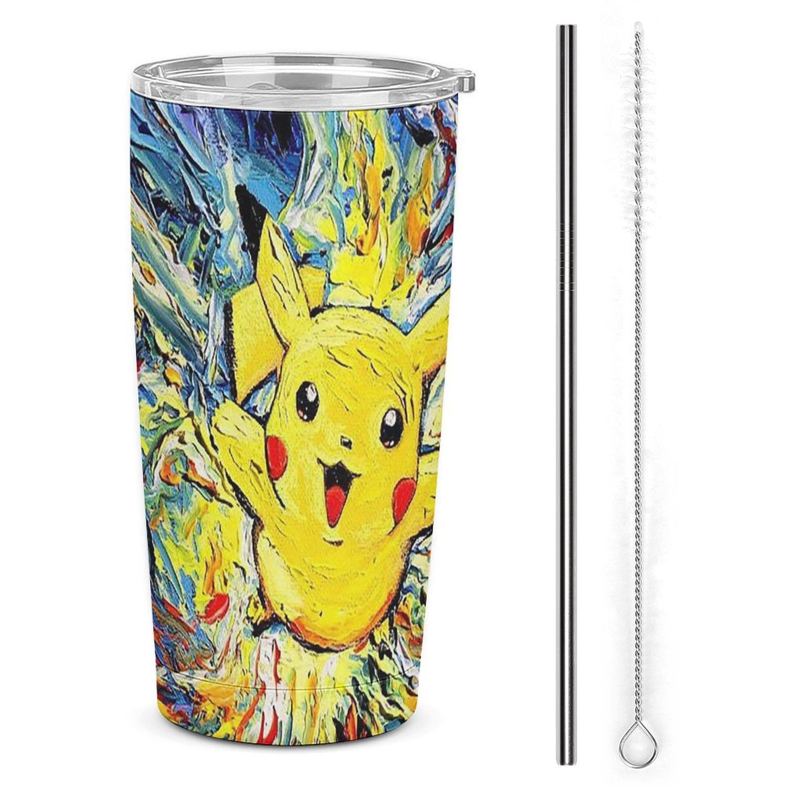 Pokemon Pikachu Travel Coffee Mug Travel Tumbler Cup 20 OZ Tumbler ...