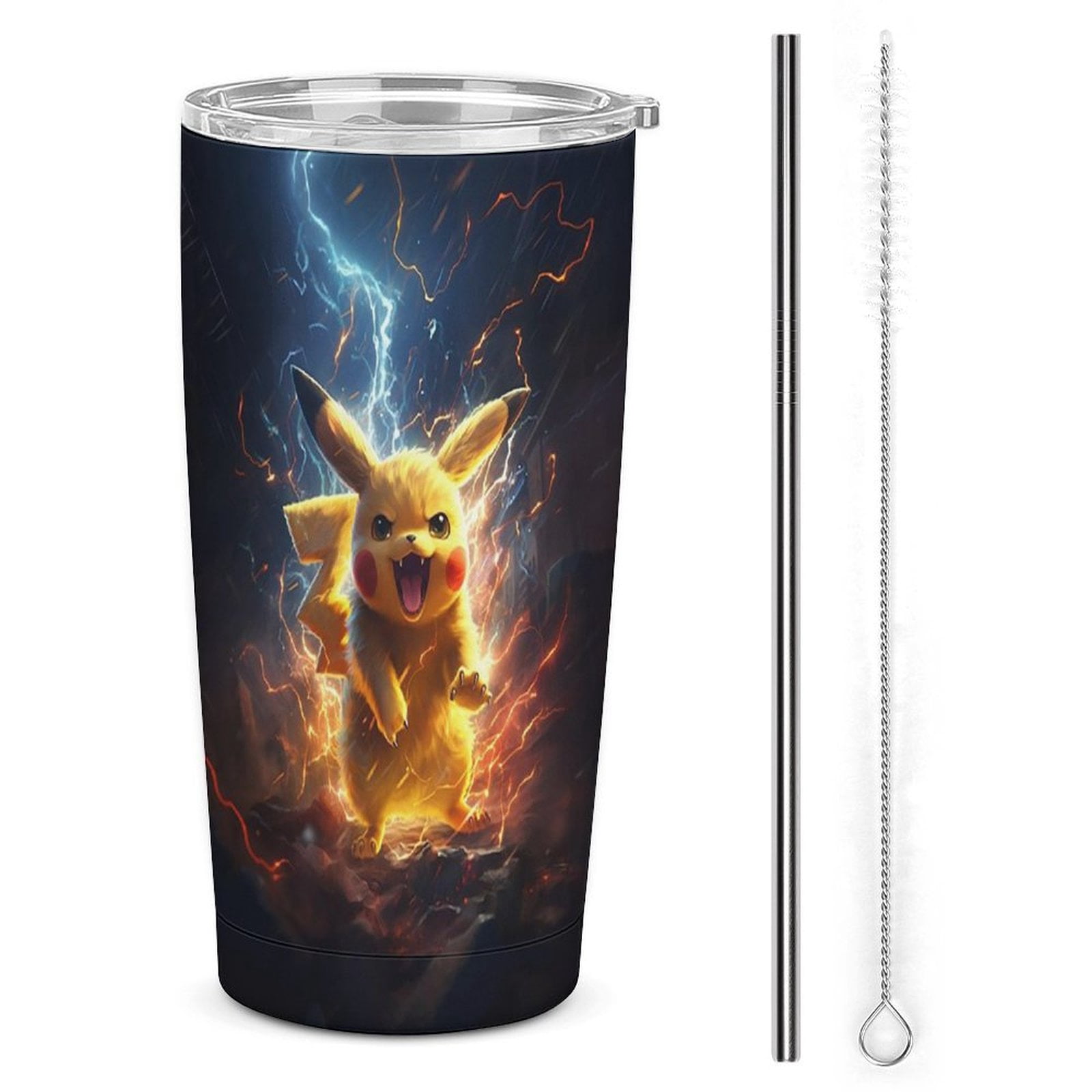 Pokemon Pikachu Travel Coffee Mug Travel Tumbler Cup 20 OZ Tumbler ...