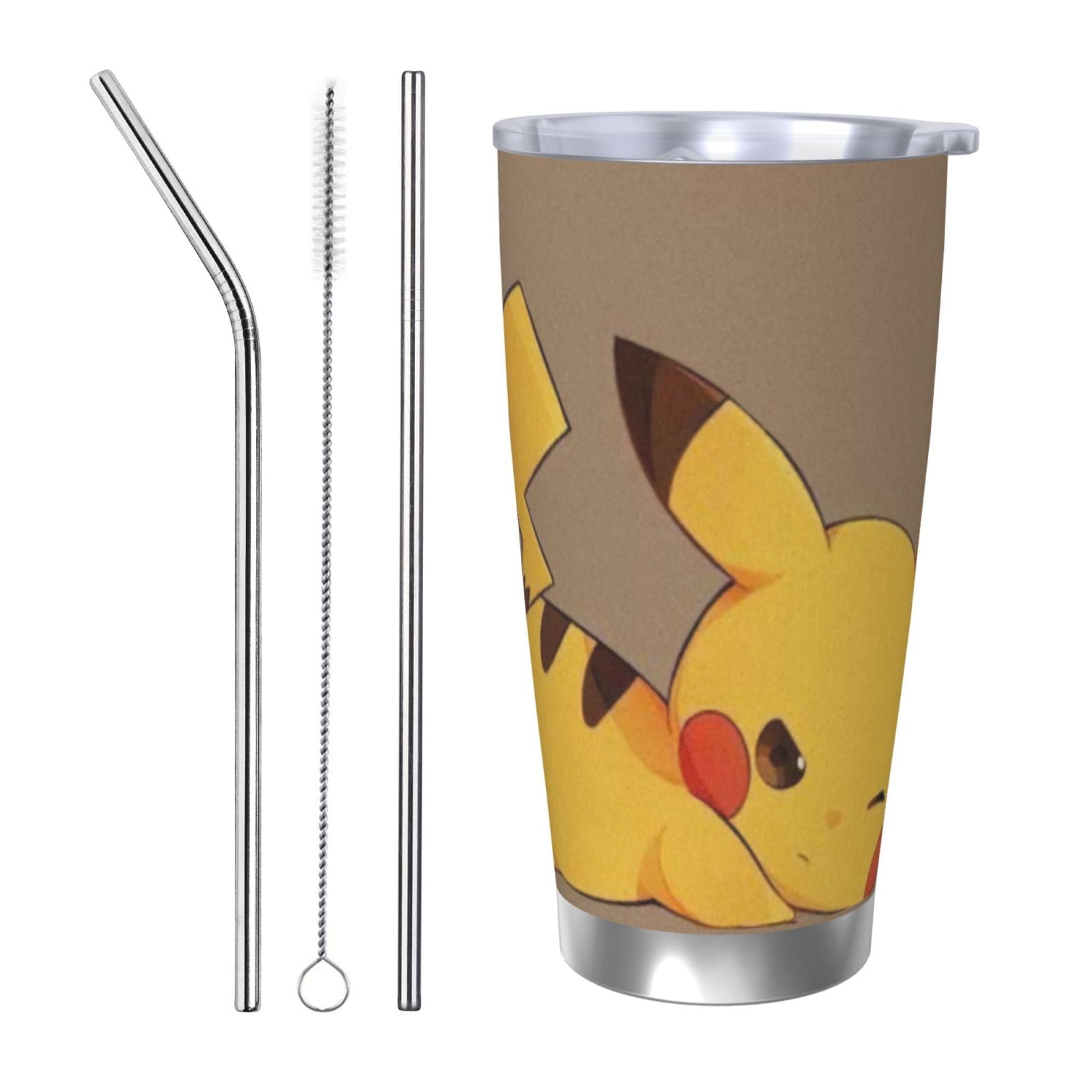 Pokemon Pikachu Water Bottle,Coffee Cups,20oz Stainless Steel Insulated ...
