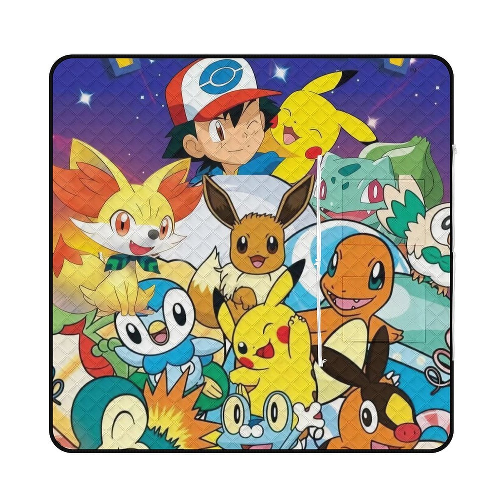Pokemon-Pikachu l Extra Large Picnic Outdoor Blanket,59 x 59 Waterproof ...
