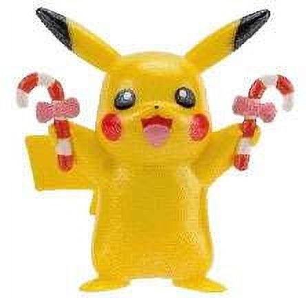 Pokemon Pikachu with Candycanes Mini PVC Figure (Pearlized Color ...